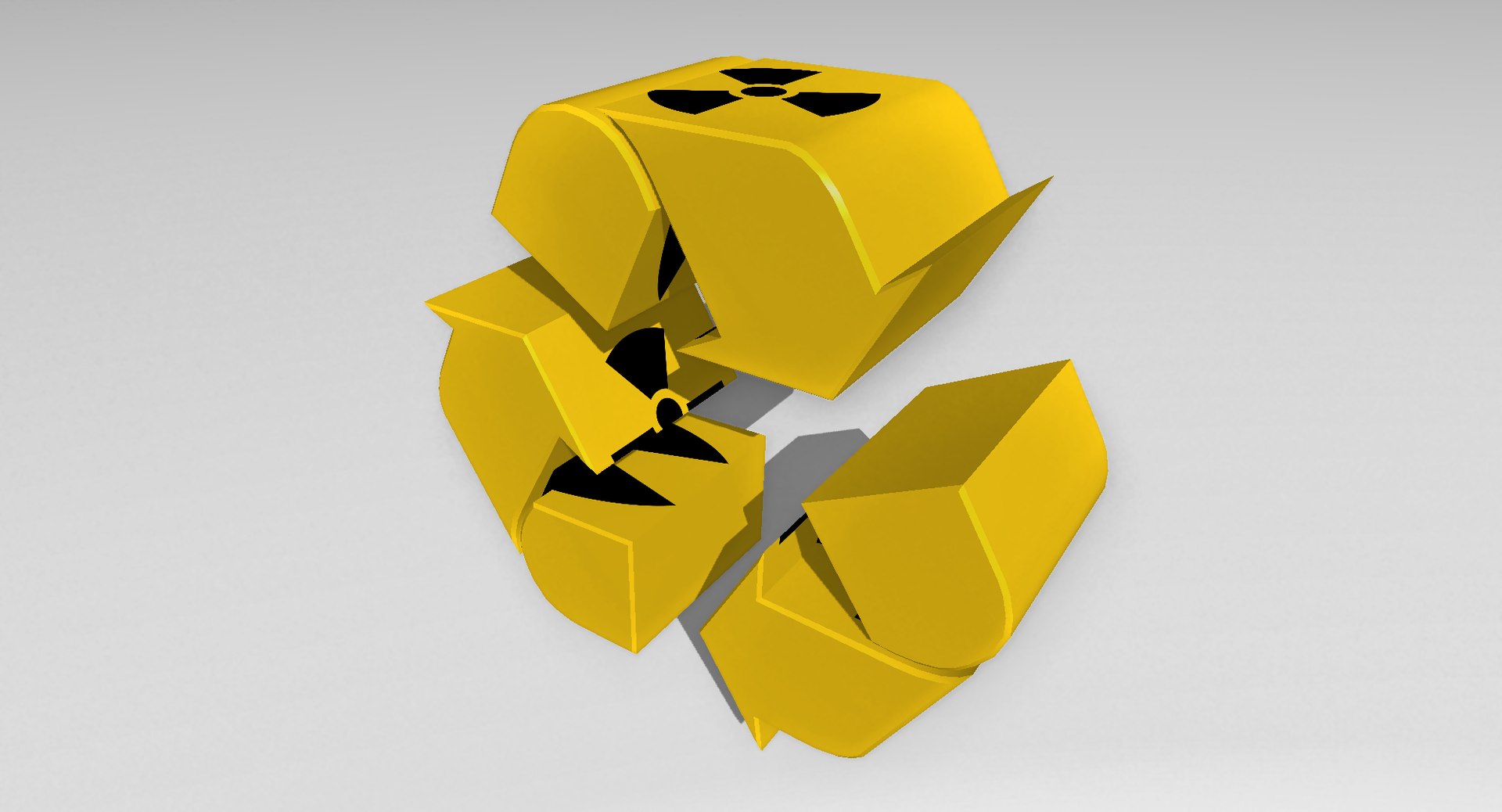 3D Recycle Logo - Radiation Model - TurboSquid 1867264