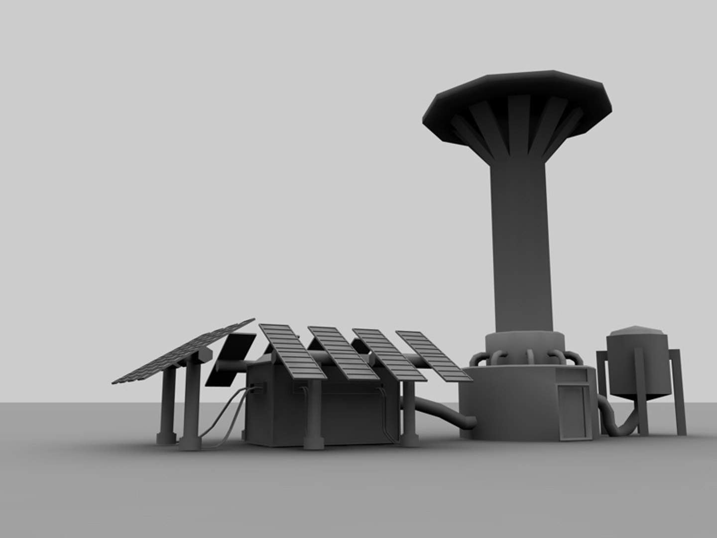 nuclear missile 3d model