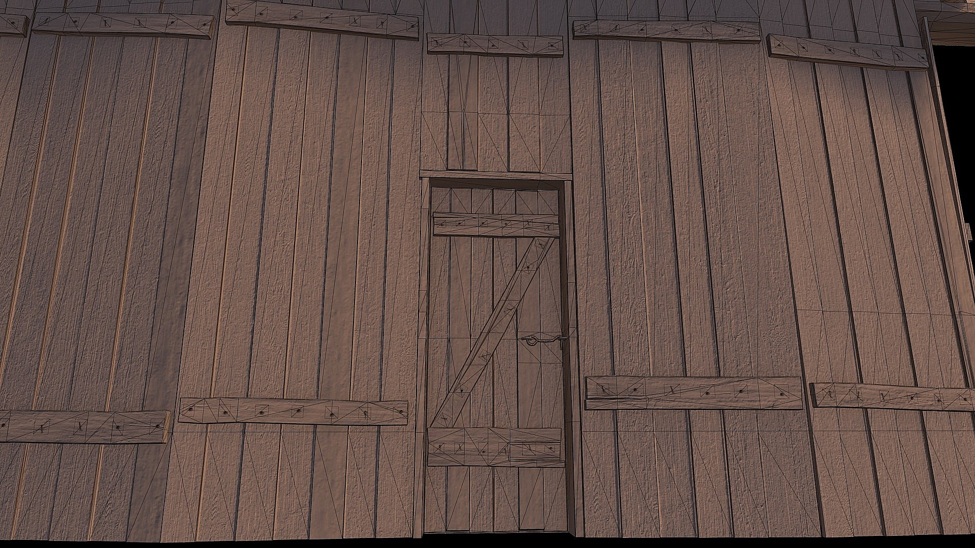 3D Wooden Barn Model - TurboSquid 1237761