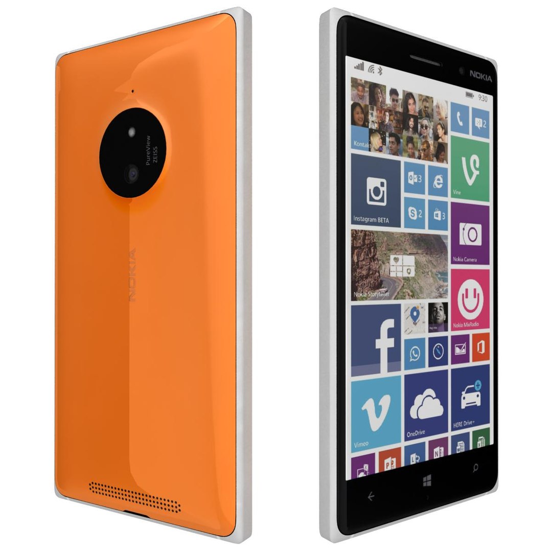 3ds Max Nokia Lumia 830 Orange
