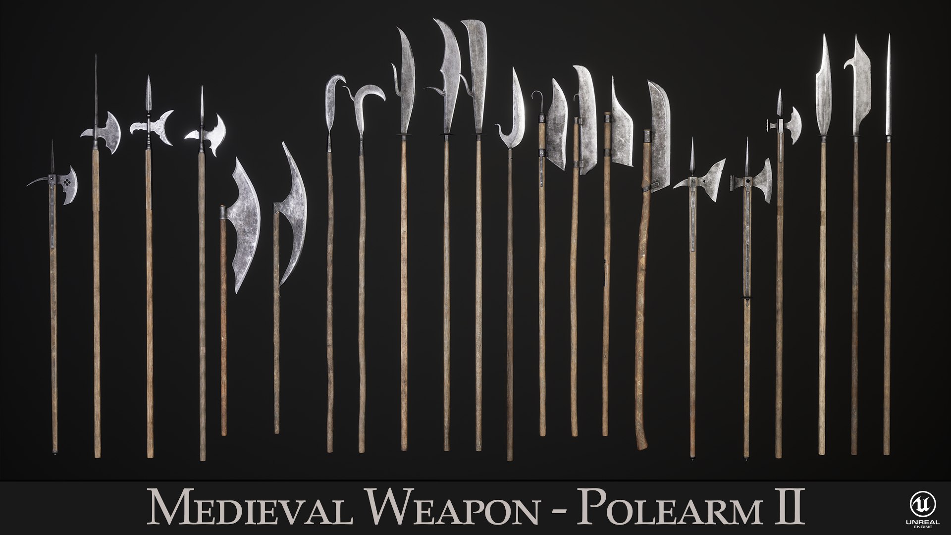 3D Medieval Weapon - Polearm II Model - TurboSquid 2197480