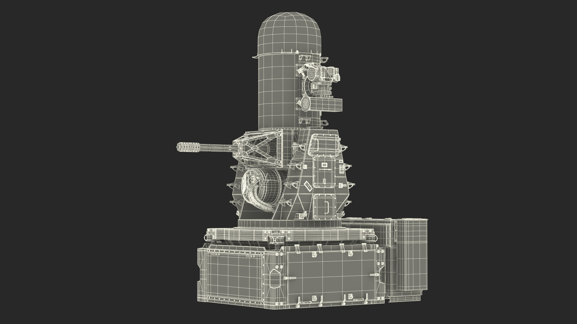 Mark 15 Phalanx Close-In Weapon System Sand Rigged 3D - TurboSquid 2104150