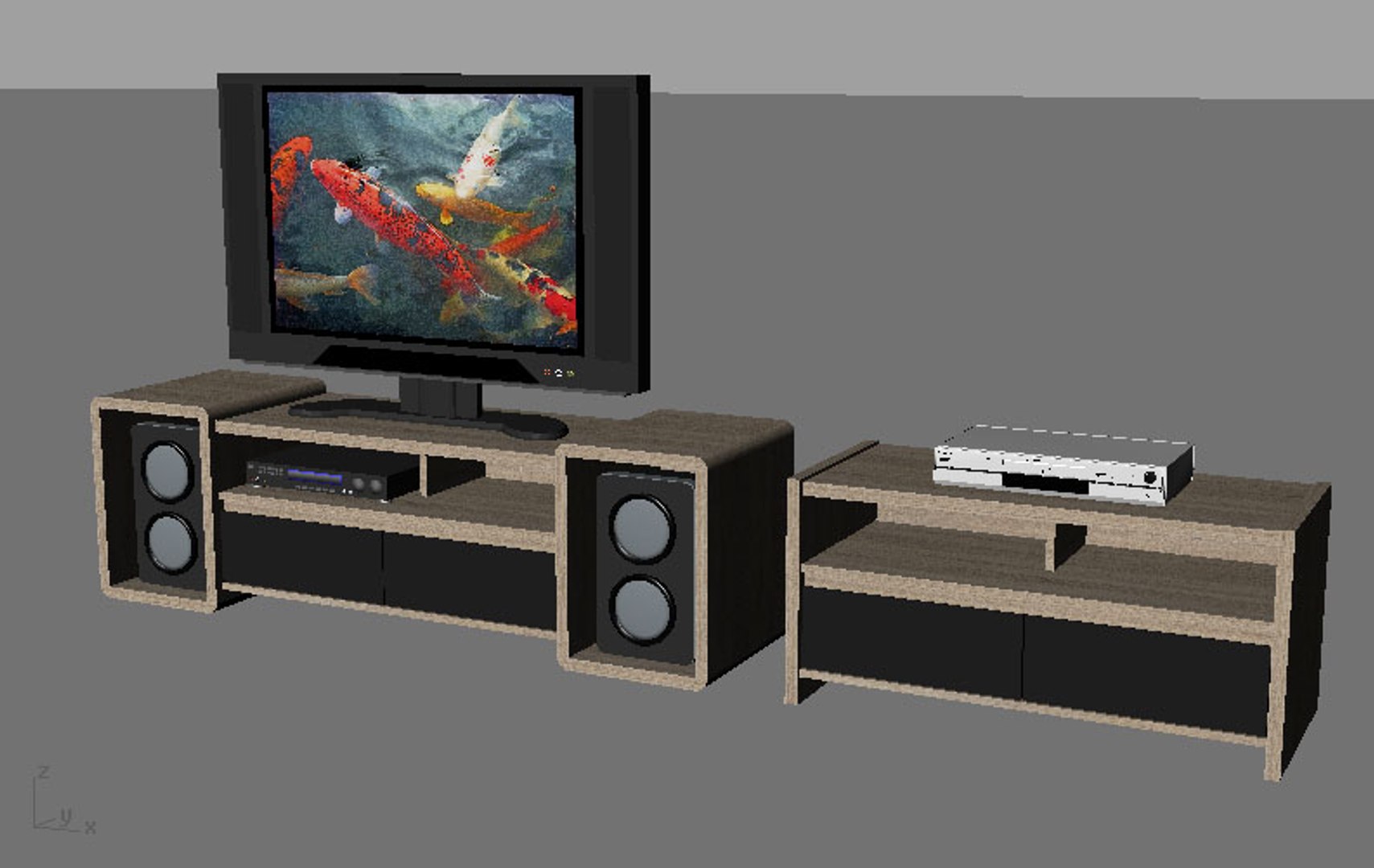3d Model Contemporary Tv Cabinet