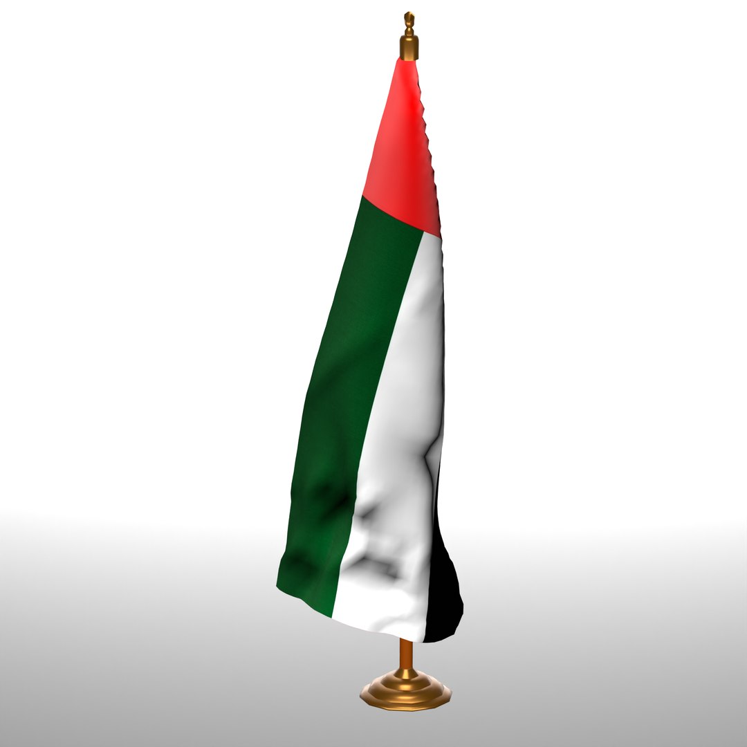 UAE Table Flag T 3D Model - TurboSquid 2282109