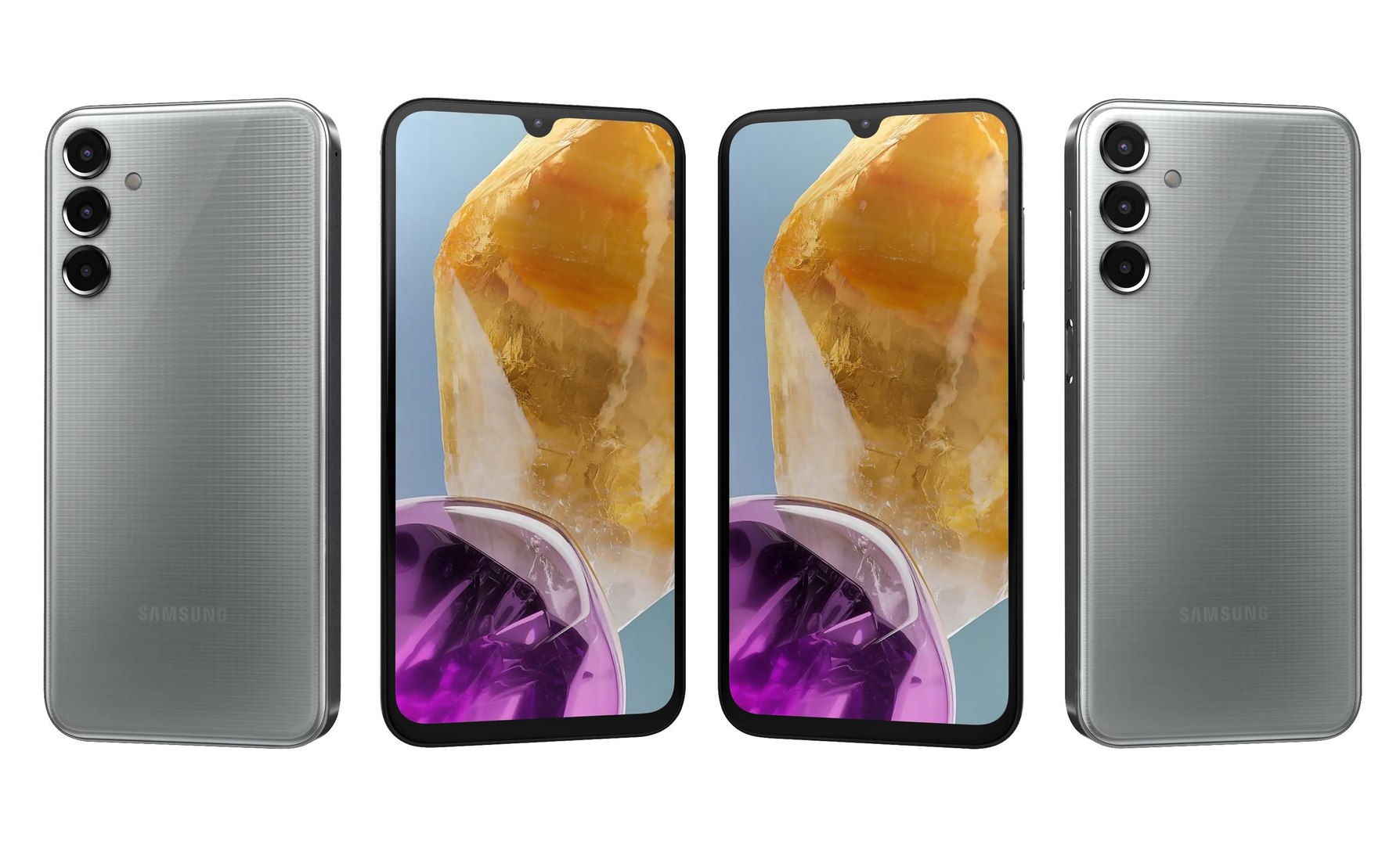 3D Samsung Galaxy M15 Gray Model - TurboSquid 2210461