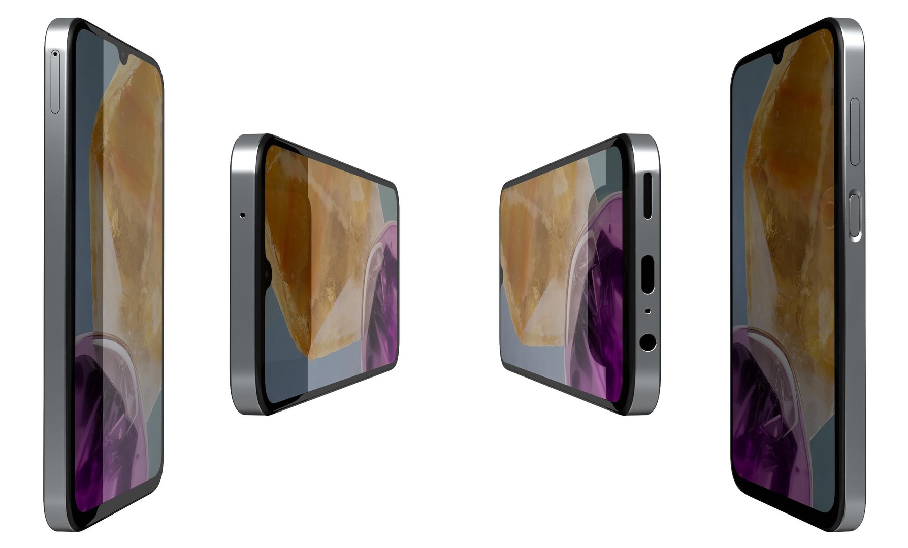 3D Samsung Galaxy M15 Gray Model - TurboSquid 2210461