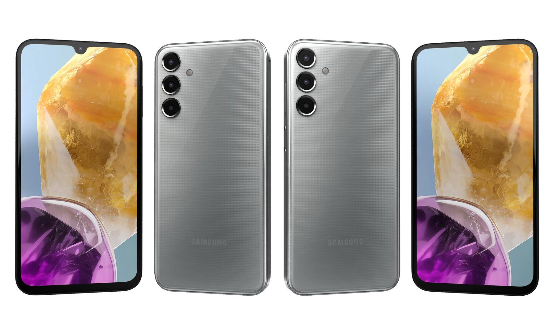 3D Samsung Galaxy M15 Gray Model - TurboSquid 2210461