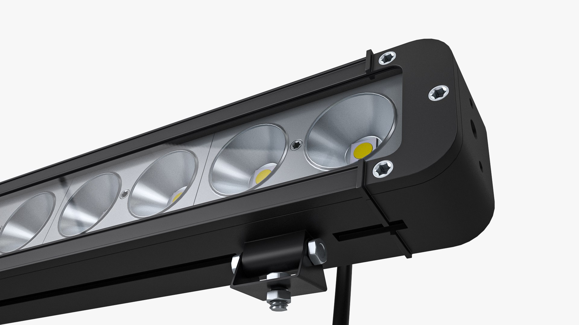 3D Large LED Light Bar - TurboSquid 1802050