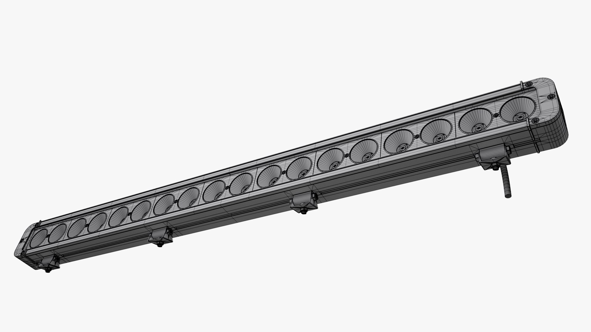 3D Large LED Light Bar - TurboSquid 1802050
