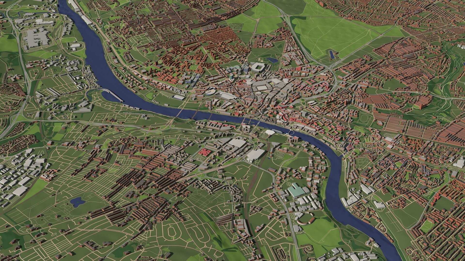 3D Model Newcastle England - City And Urban - TurboSquid 2417746