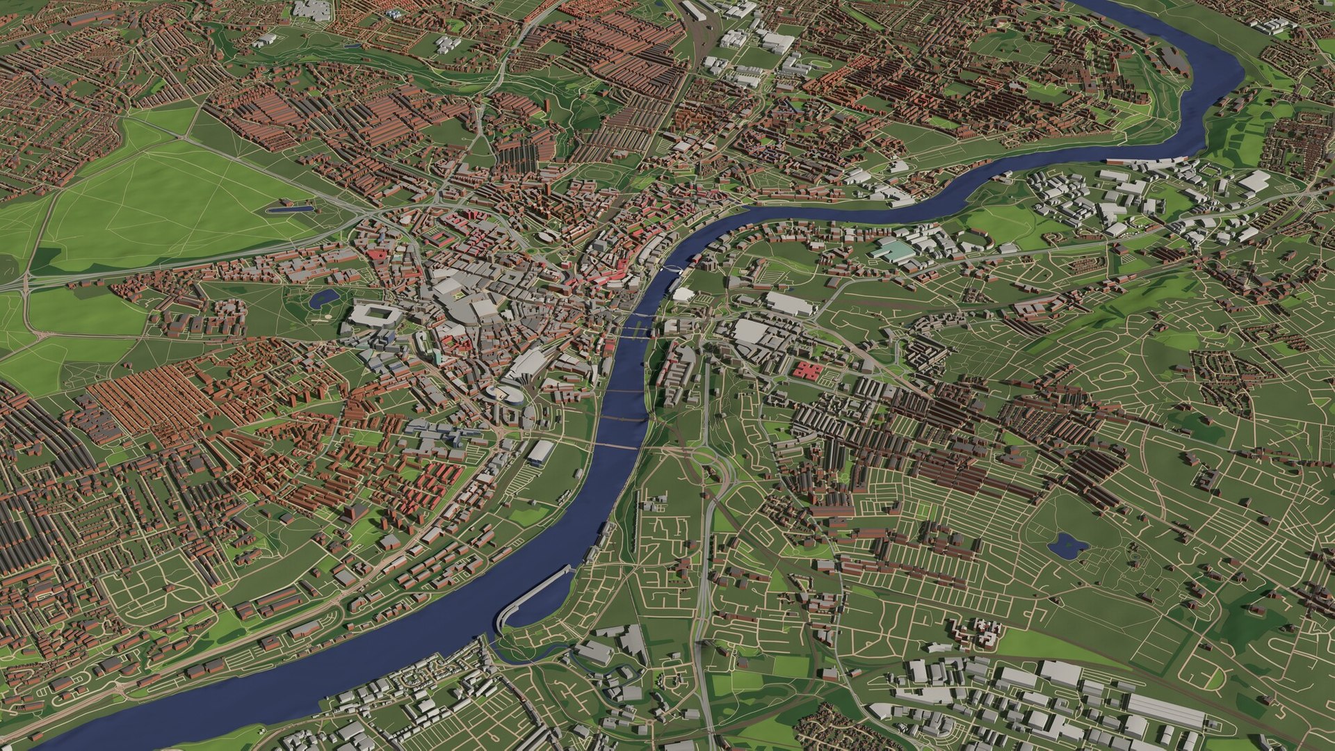3D Model Newcastle England - City And Urban - TurboSquid 2417746