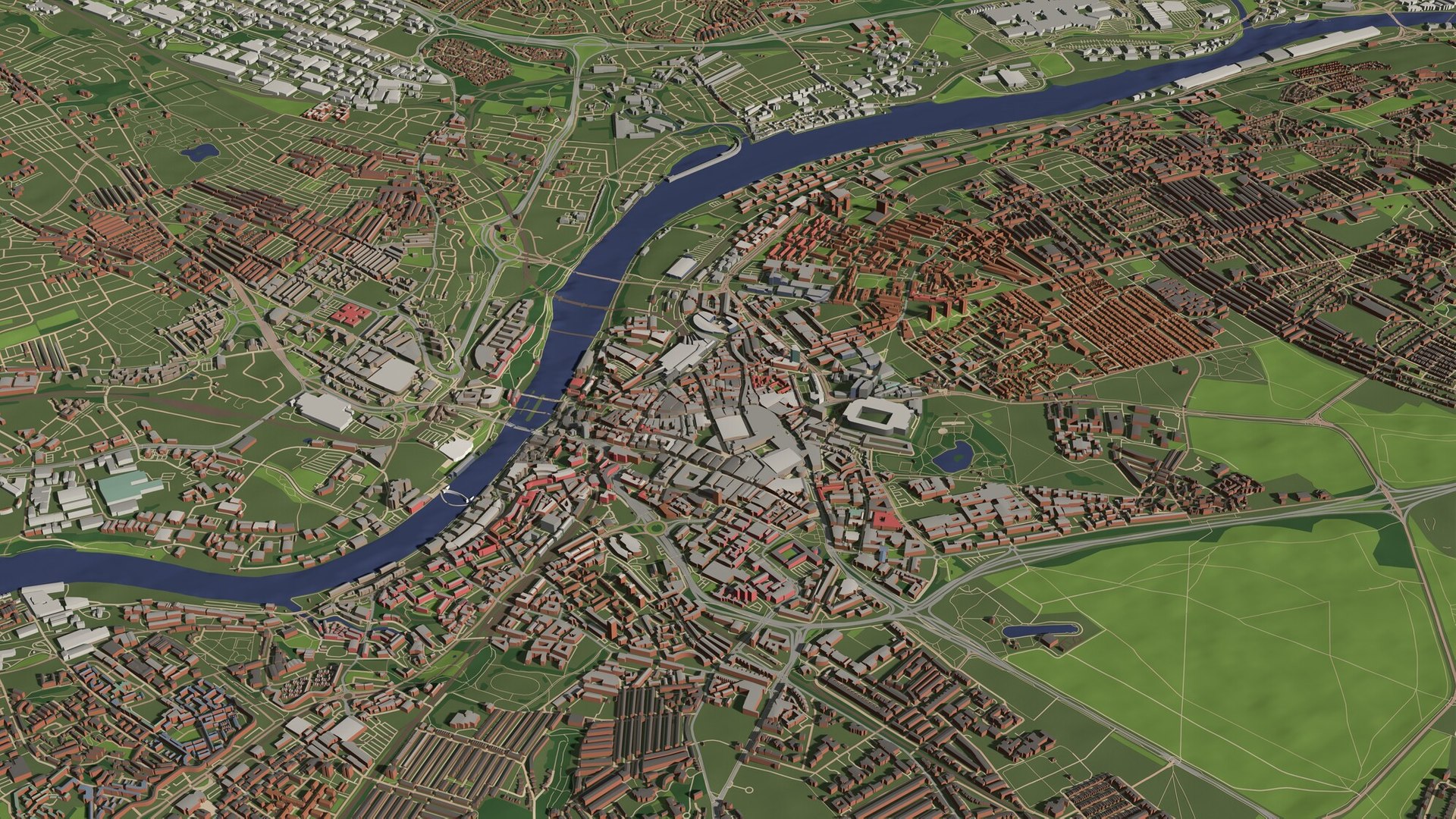 3D Model Newcastle England - City And Urban - TurboSquid 2417746
