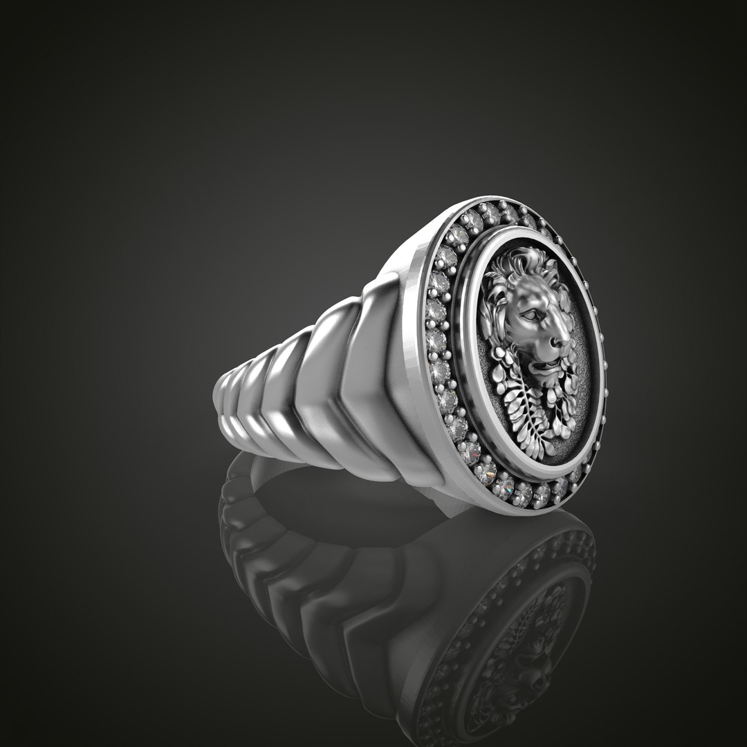 Lion ring 3D model - TurboSquid 1876475