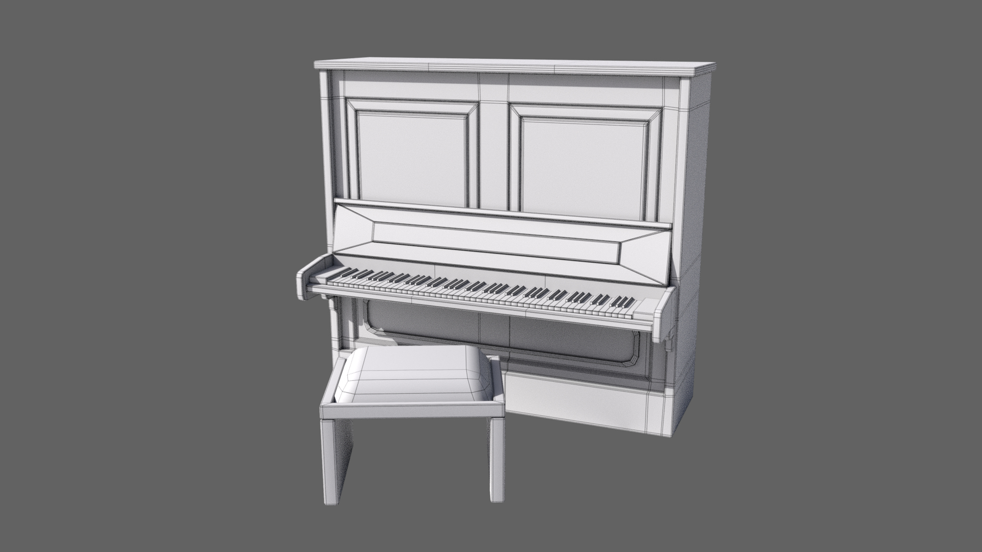 3D Model Piano - TurboSquid 1895895