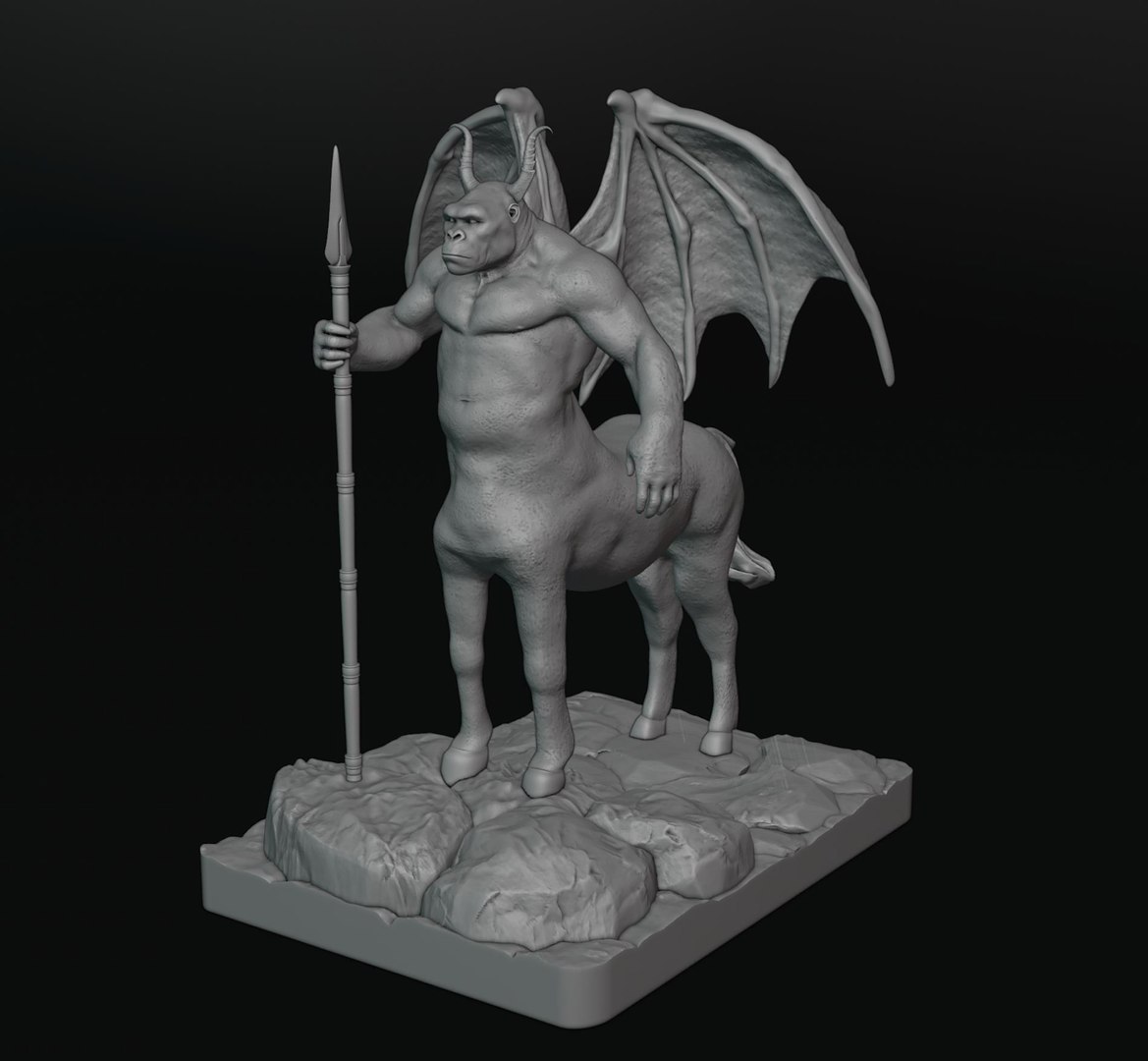 Gorilla Centaur Demon 3D Model - TurboSquid 2132484
