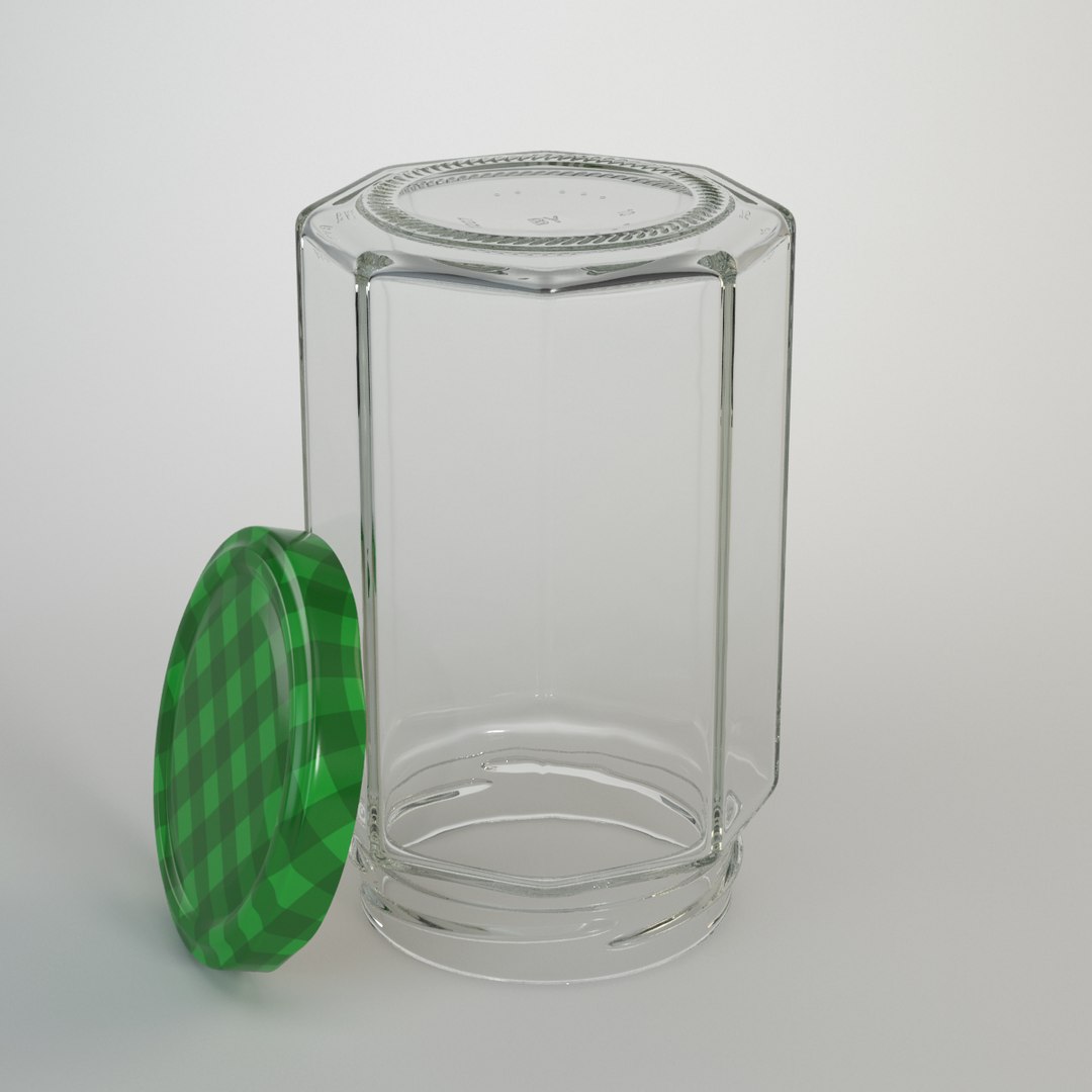 3d Model Packaging Jar