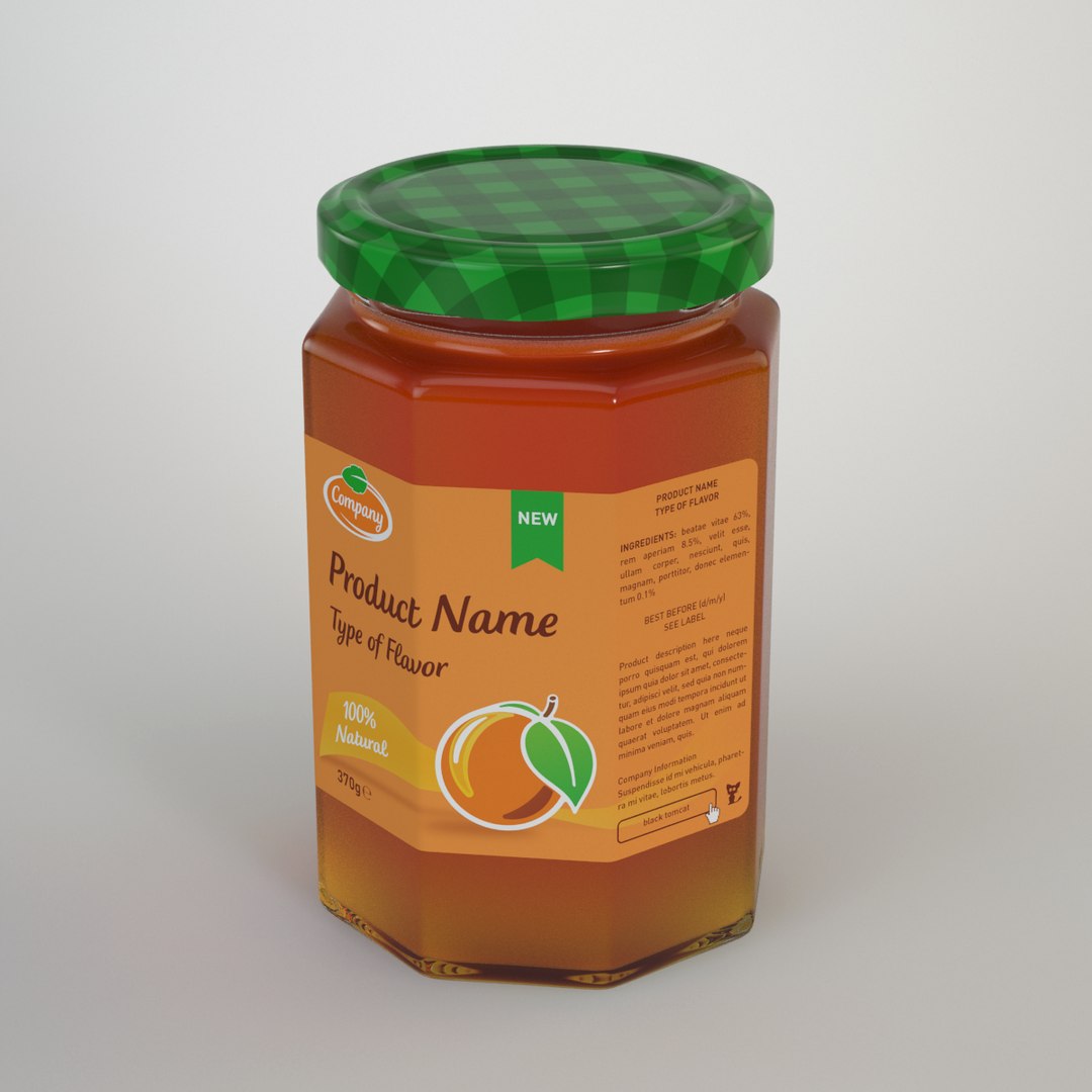 3d Model Packaging Jar