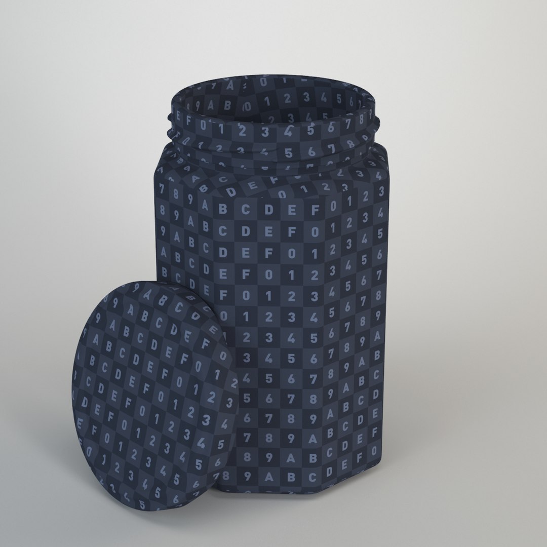 3d Model Packaging Jar