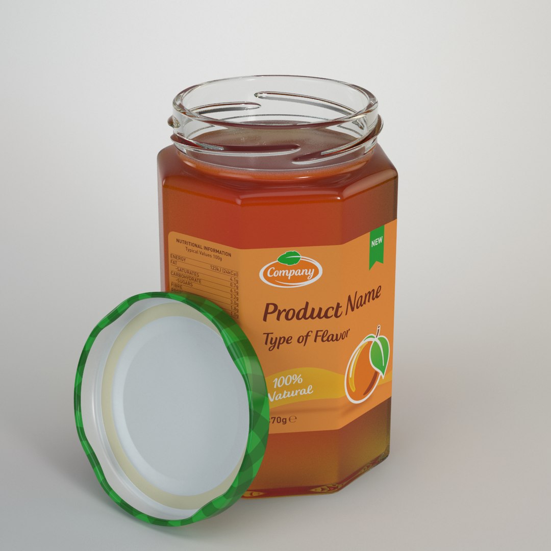 3d Model Packaging Jar