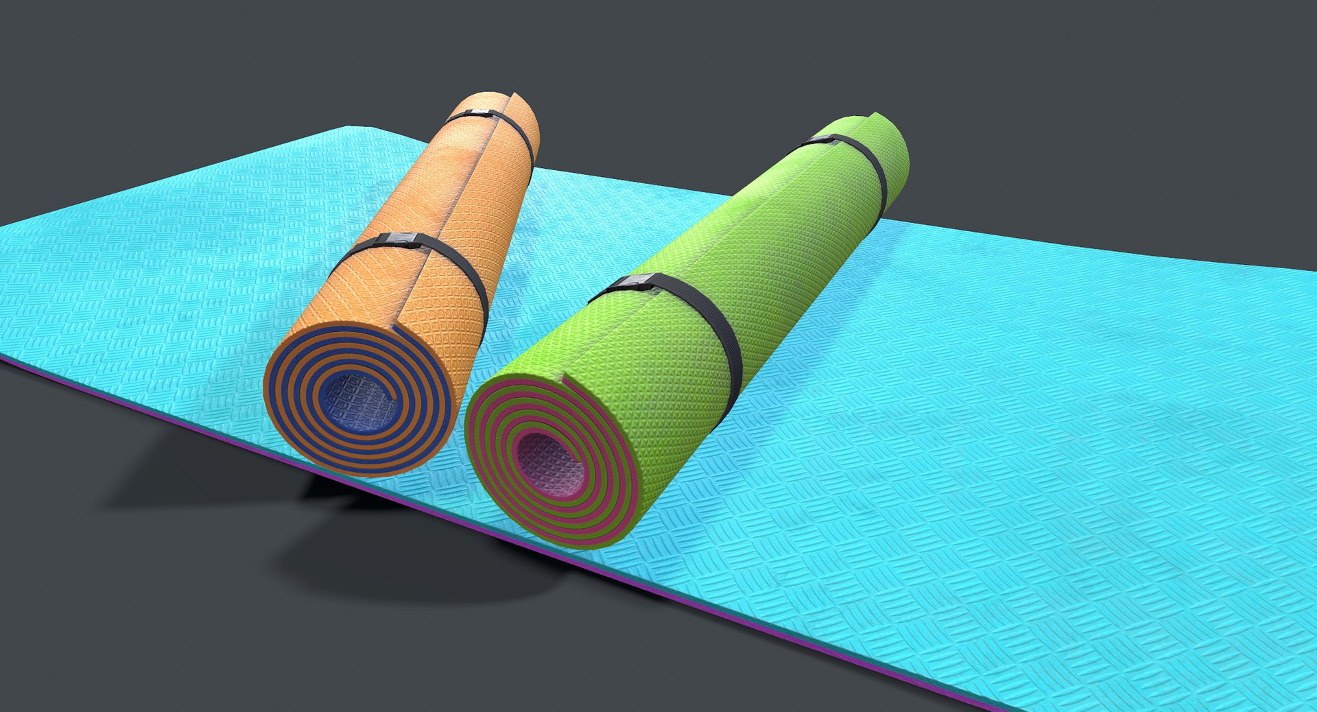 Yoga Mats Model - TurboSquid 1457755