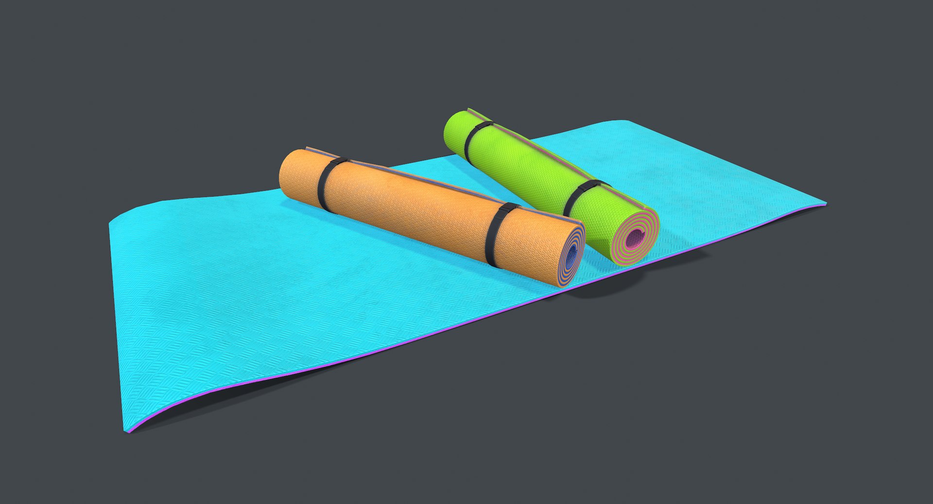 Yoga Mats Model - TurboSquid 1457755