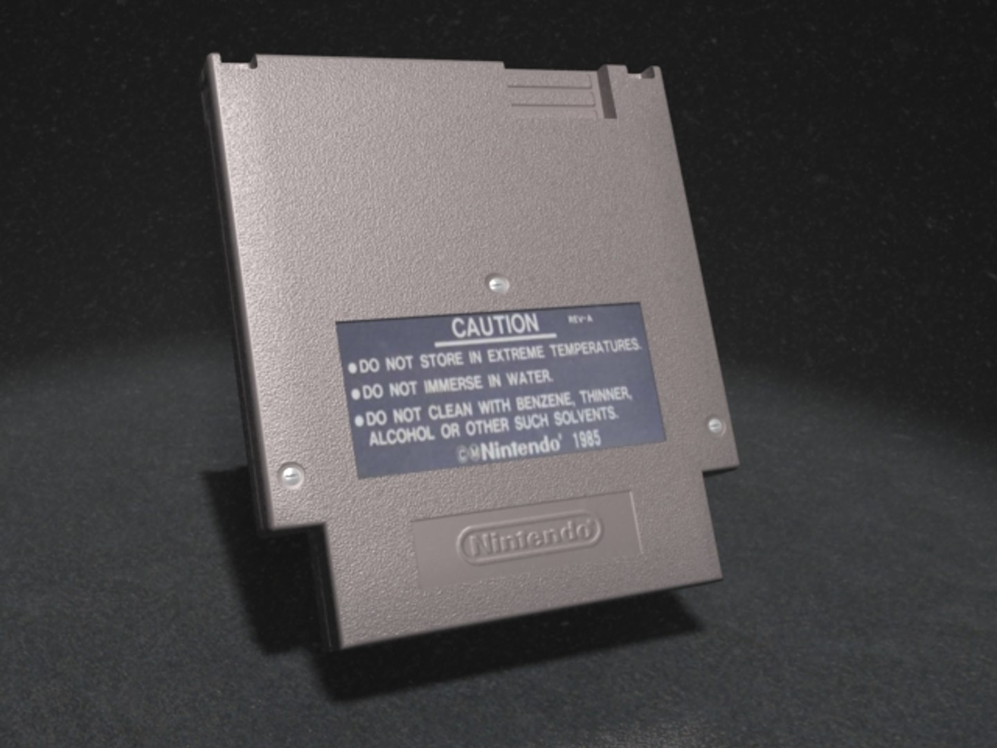 Nintendo Cartridge Nes Cart 3d Max