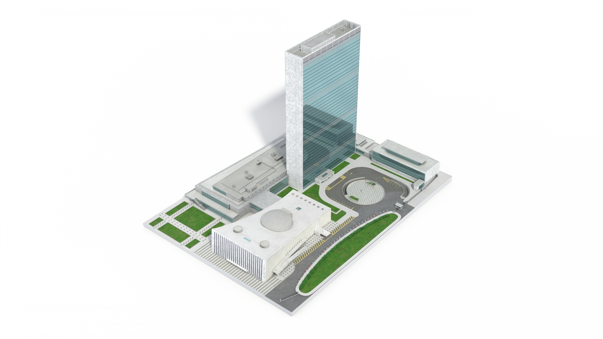 3D Headquarters Of The United Nations Model - TurboSquid 2202966