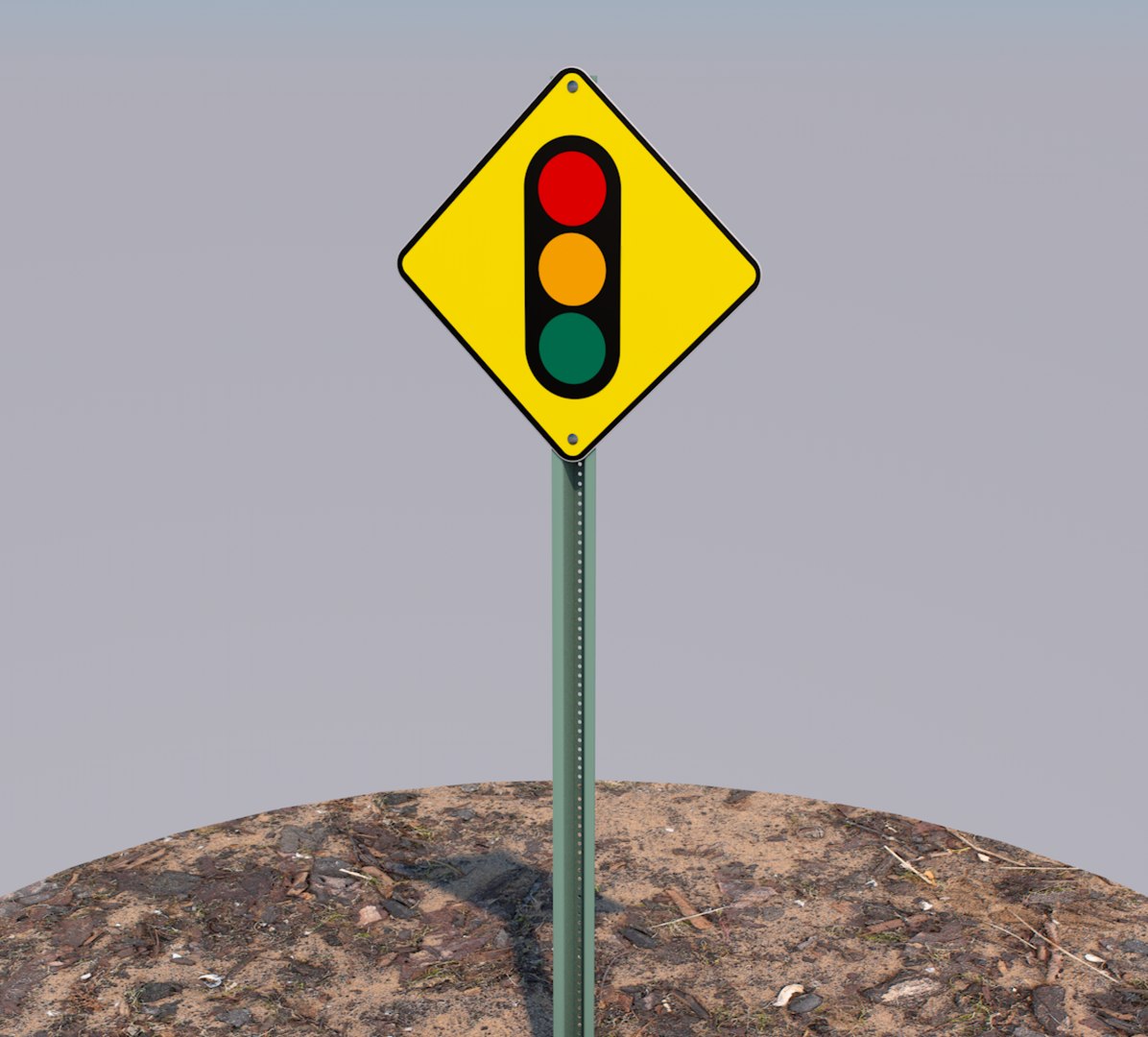 3D Road Sign Traffic Light - TurboSquid 1307944