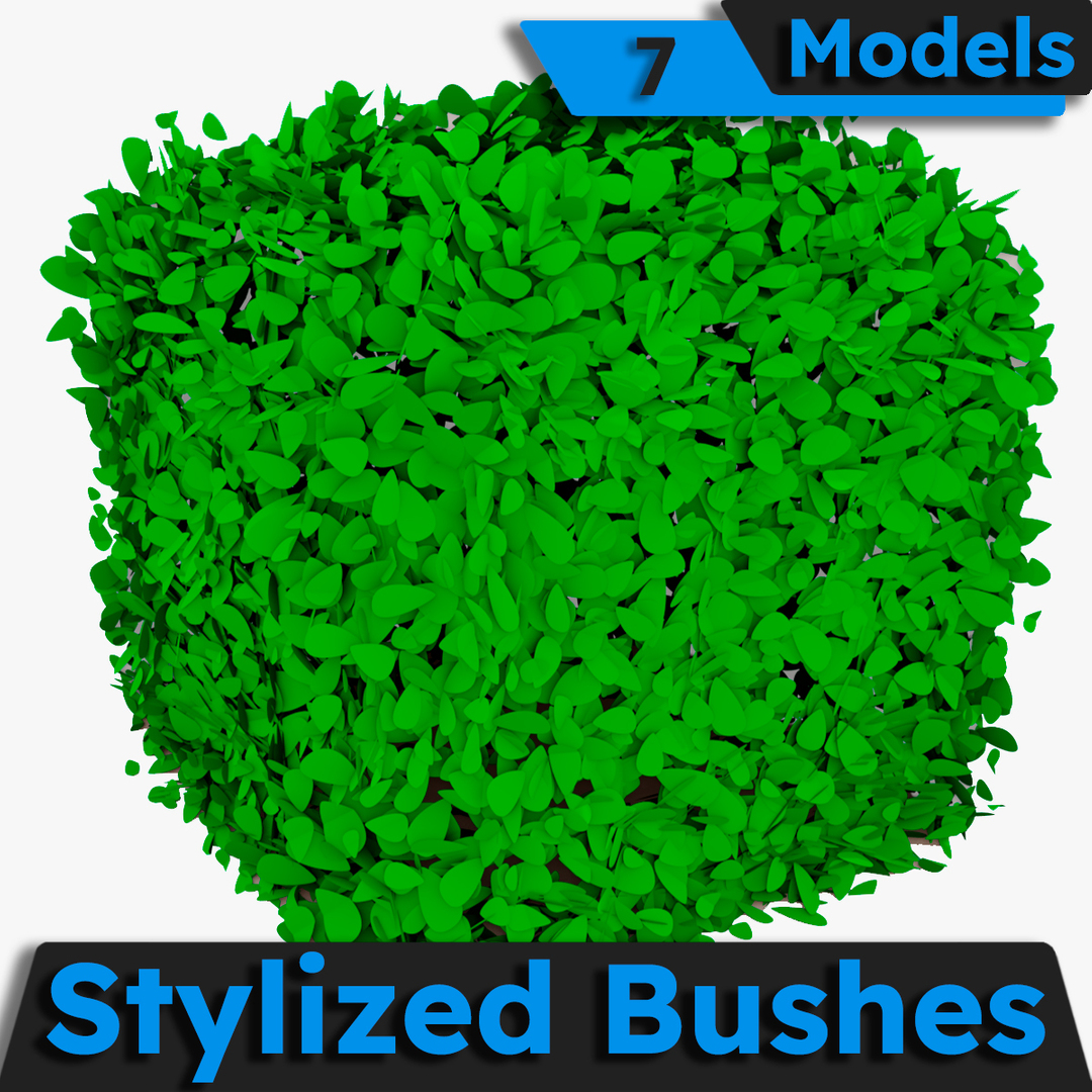 Stylized Bush 3D - TurboSquid 1839339