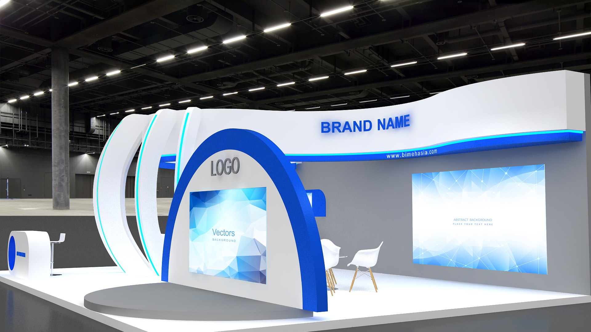 Exhibition Design 3D Model - TurboSquid 2154081