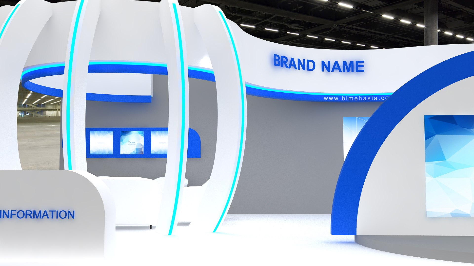 Exhibition Design 3D Model - TurboSquid 2154081