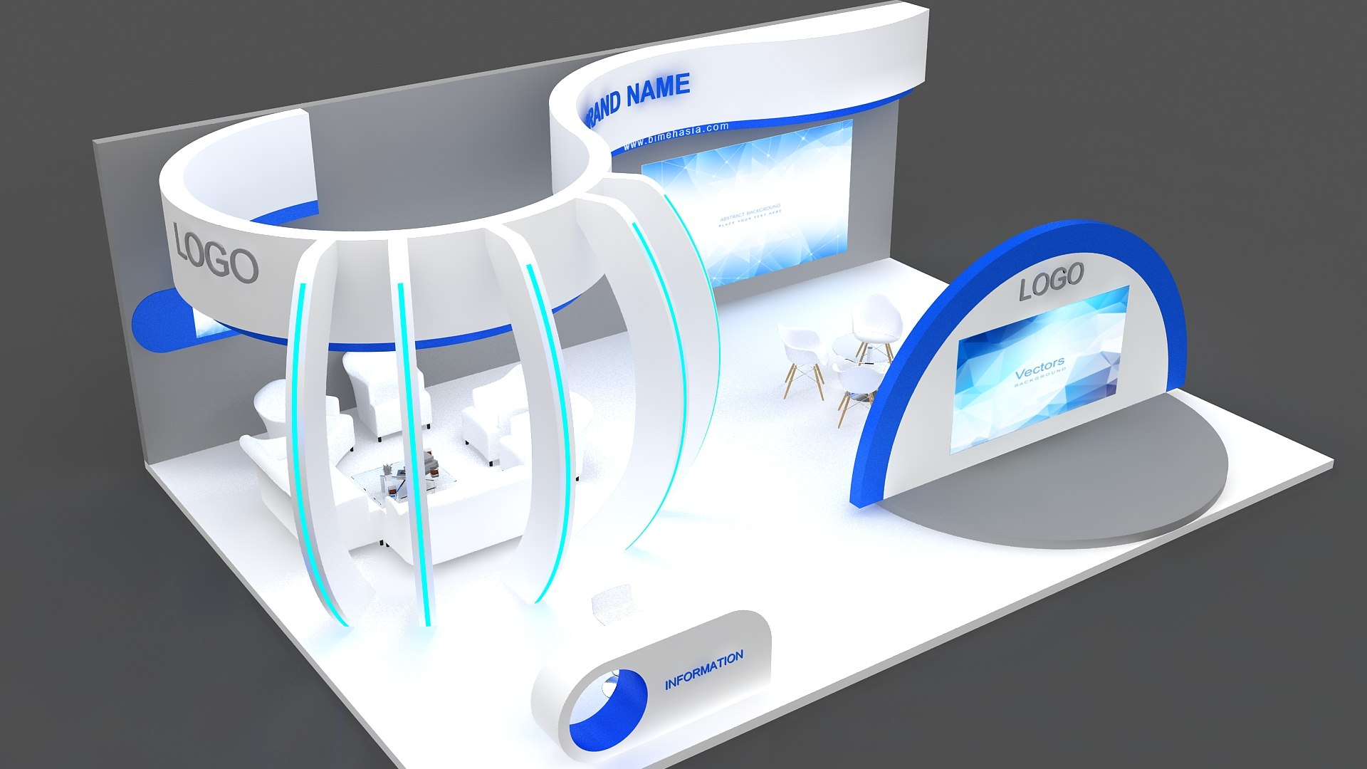 Exhibition Design 3D Model - TurboSquid 2154081