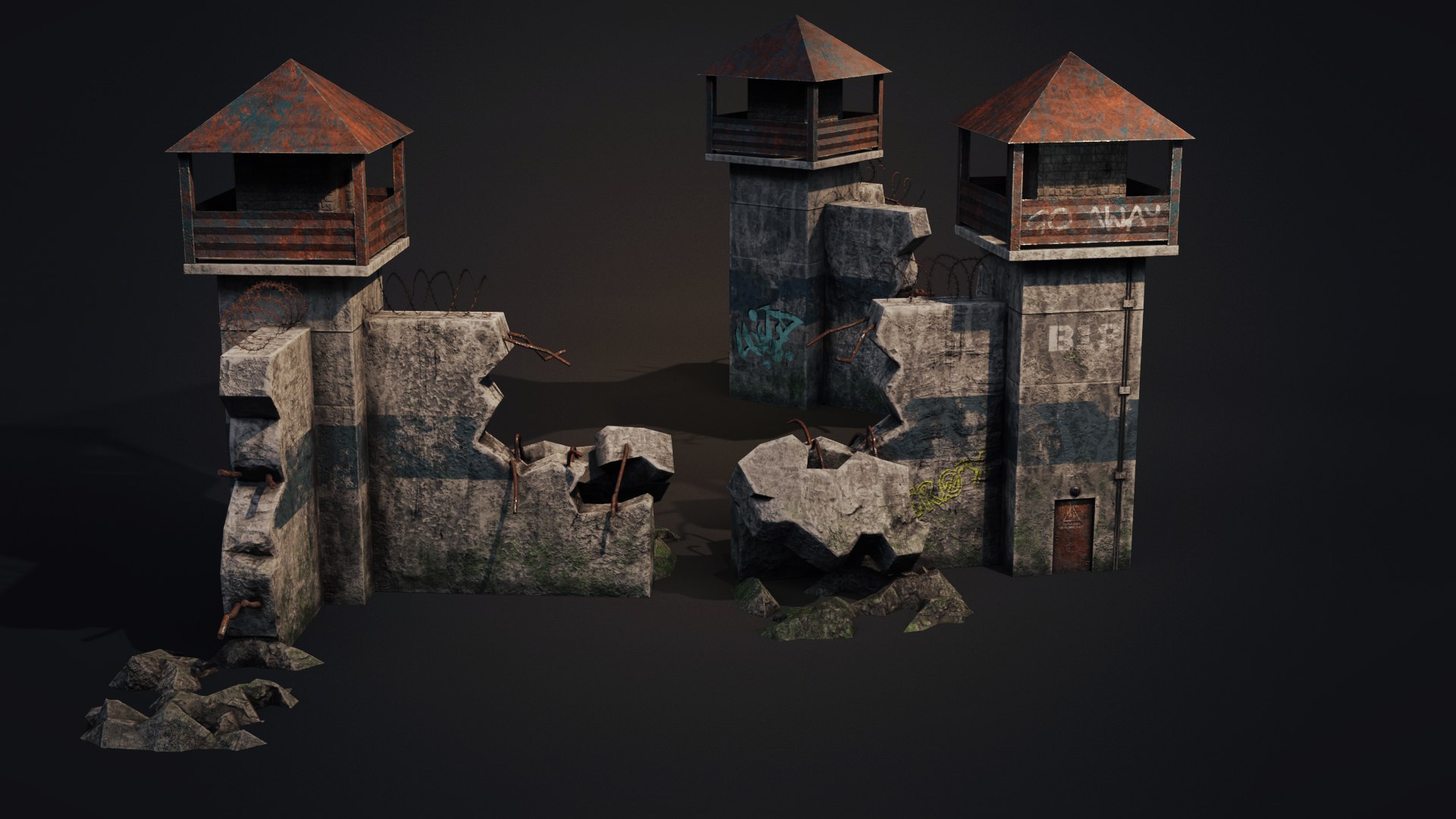 Prison Tower 3D Model - TurboSquid 1618017