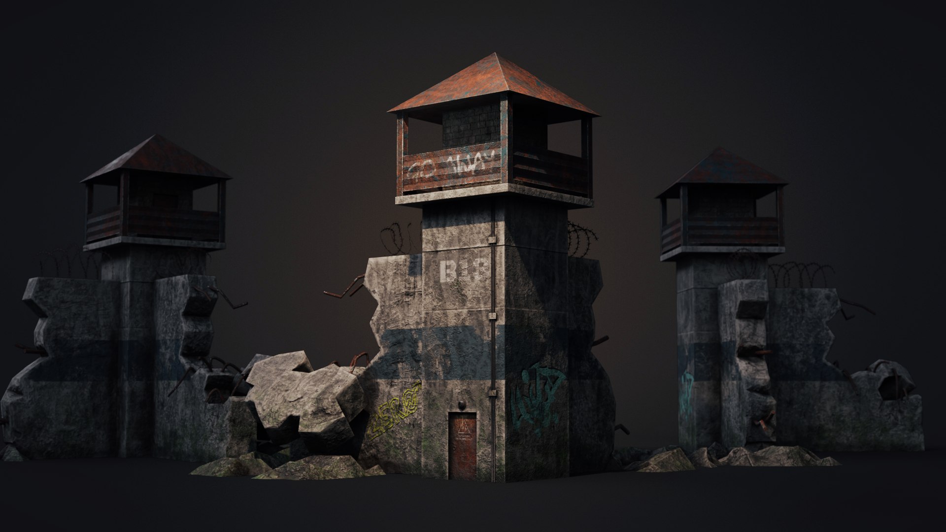Prison Tower 3D Model - TurboSquid 1618017