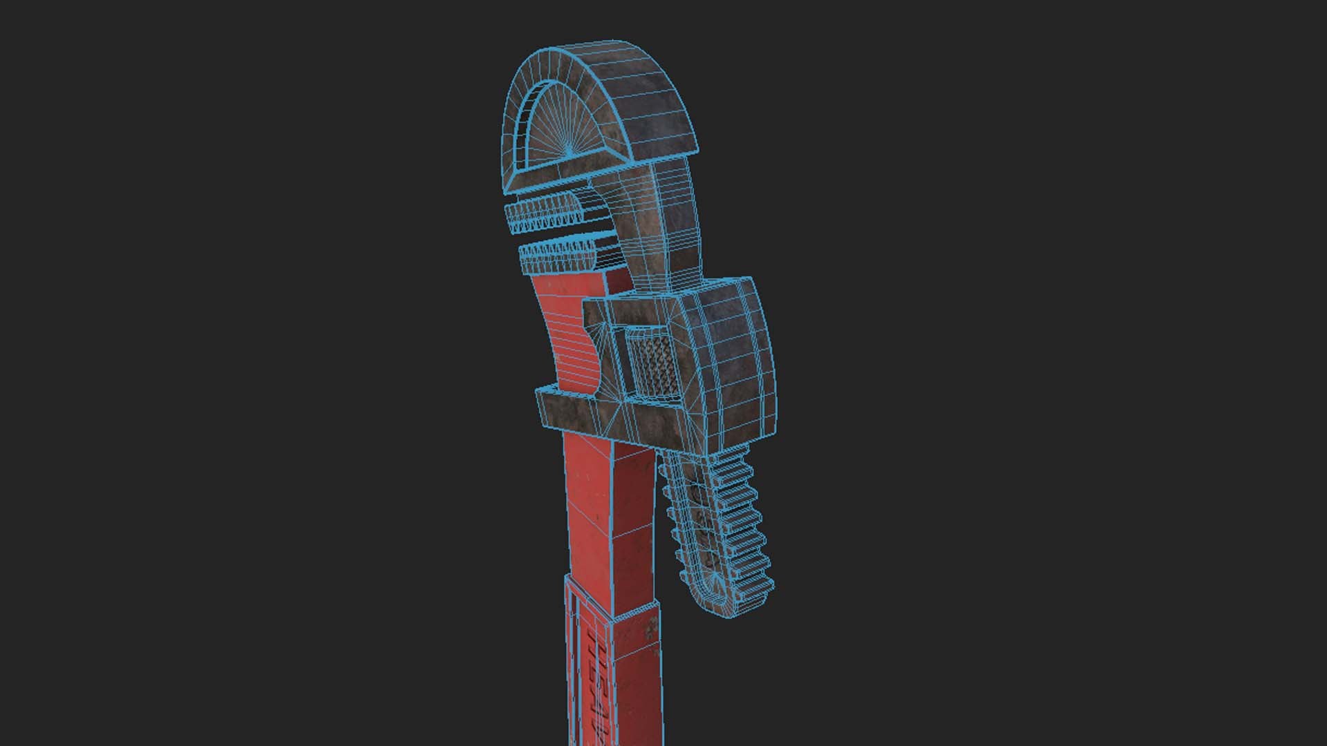 3D Pipe Wrench Model - TurboSquid 2211569