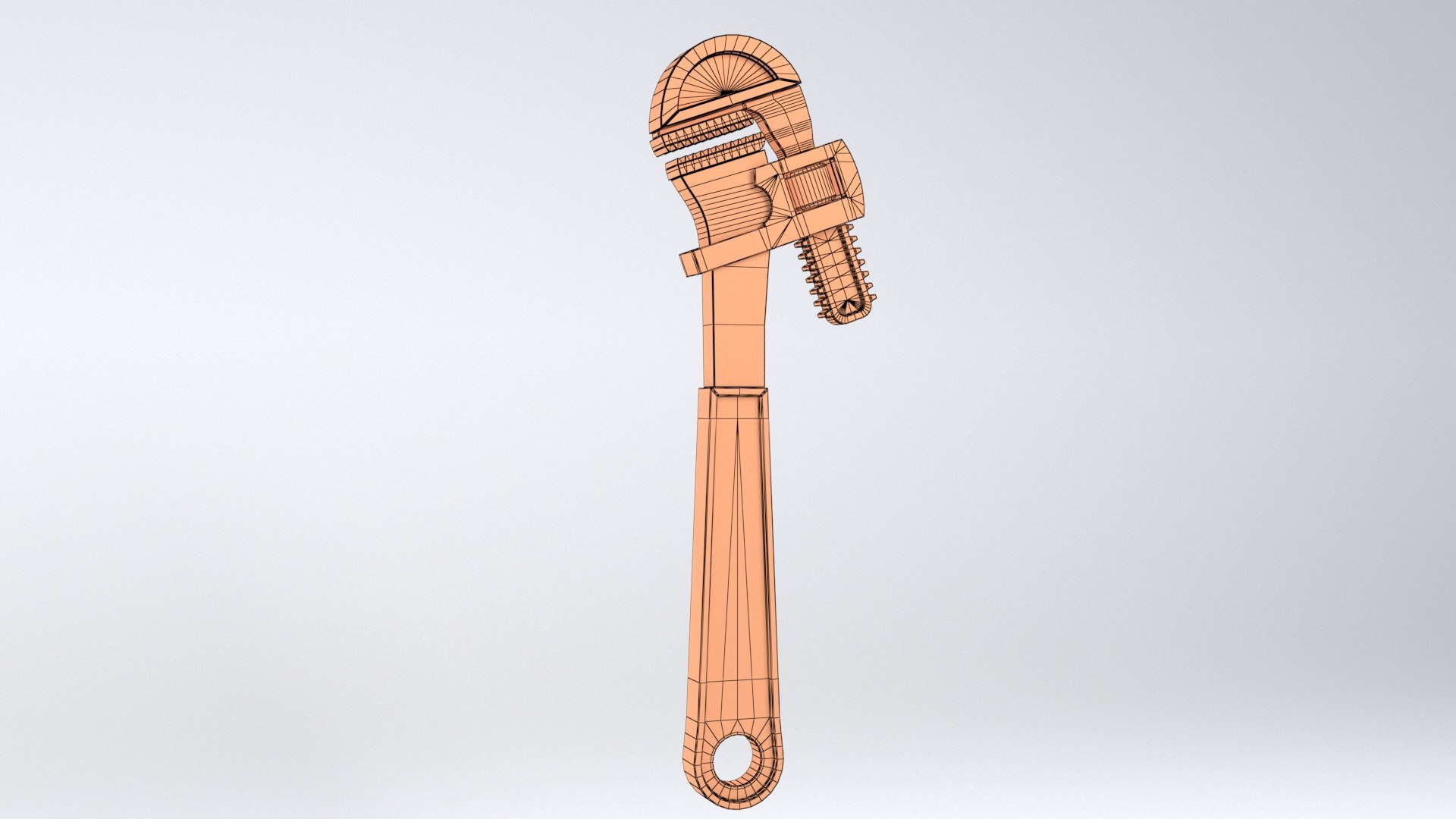 3D Pipe Wrench Model - TurboSquid 2211569