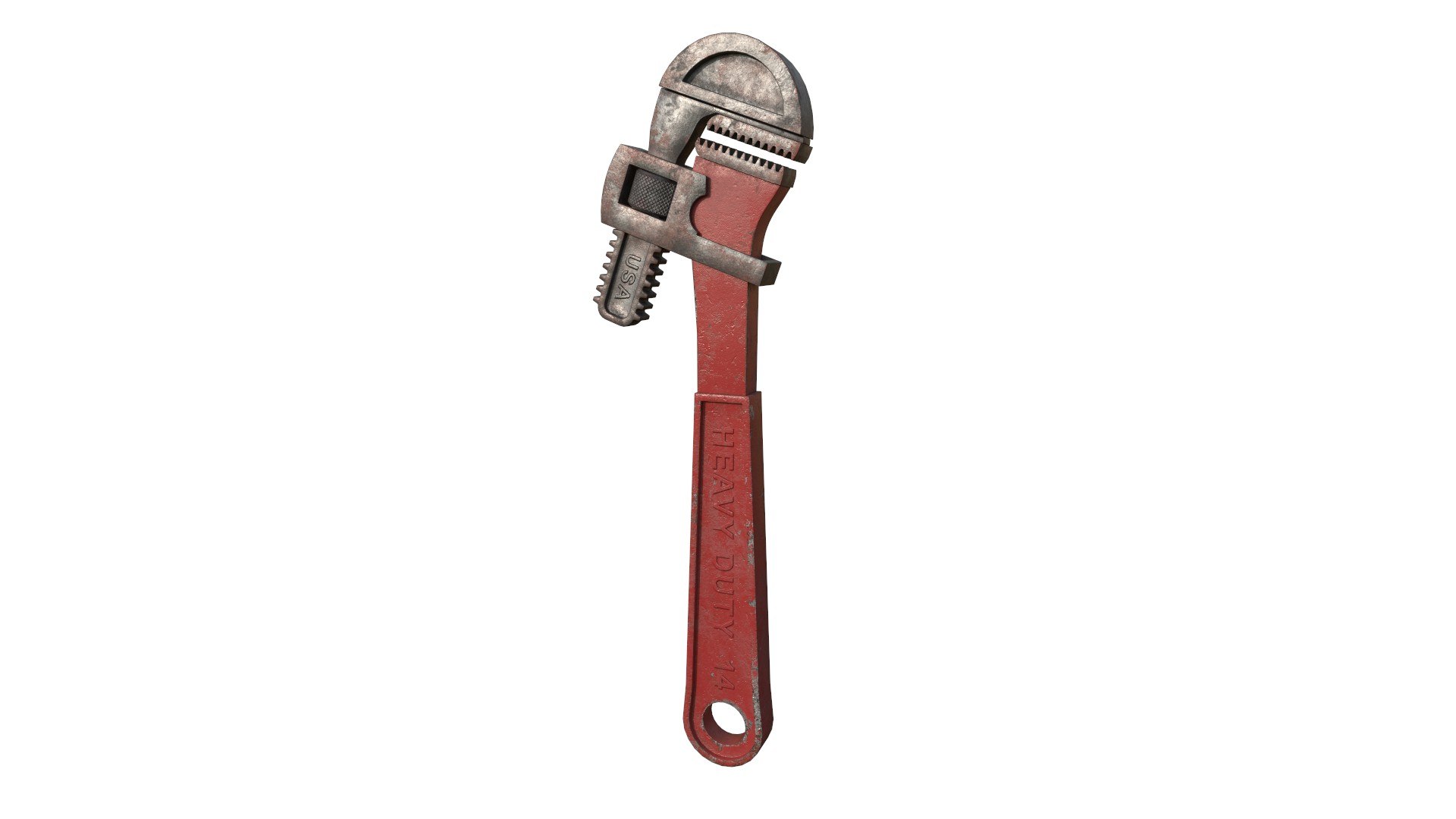 3D Pipe Wrench Model - TurboSquid 2211569