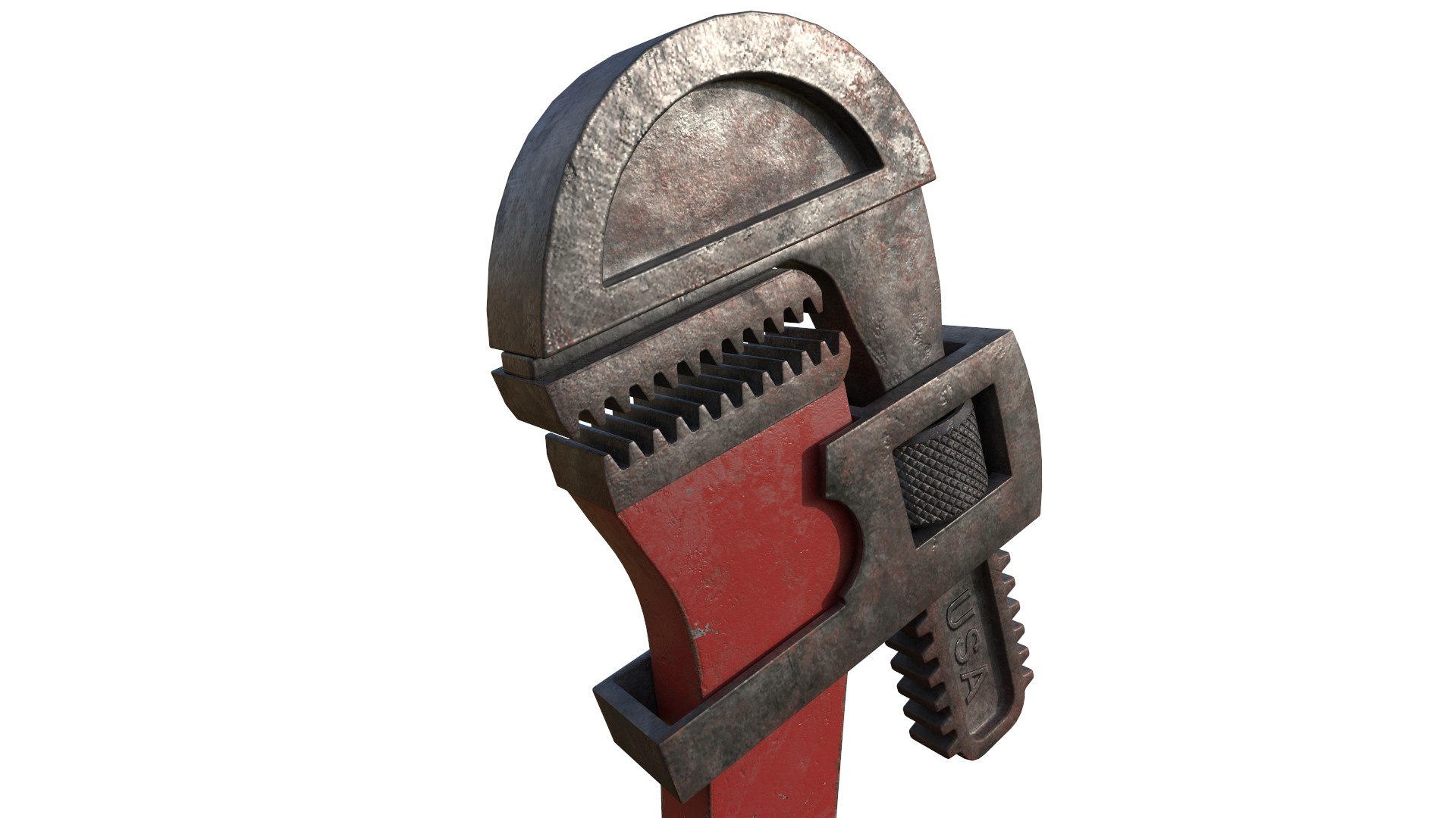 3D Pipe Wrench Model - TurboSquid 2211569