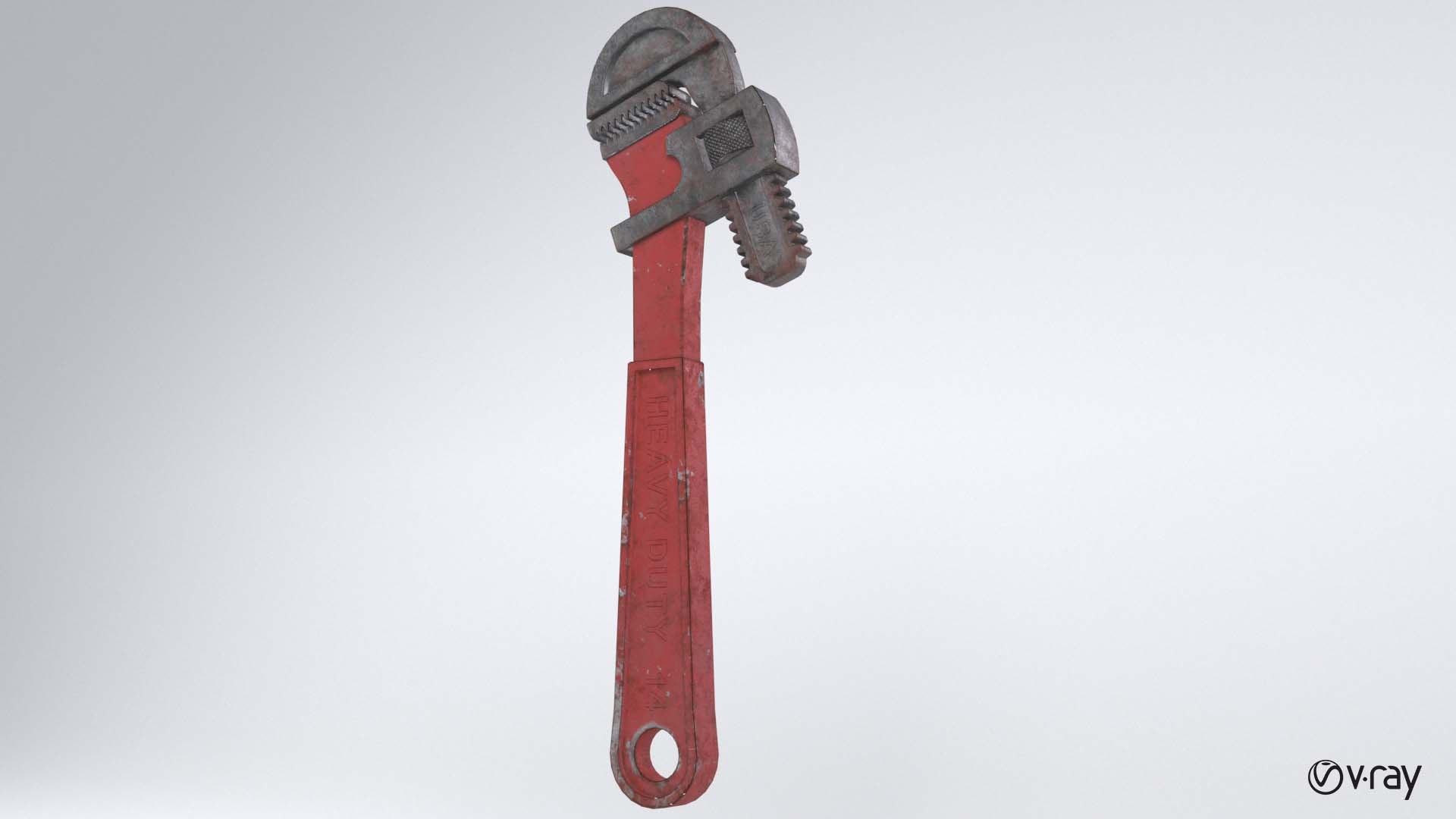 3D Pipe Wrench Model - TurboSquid 2211569