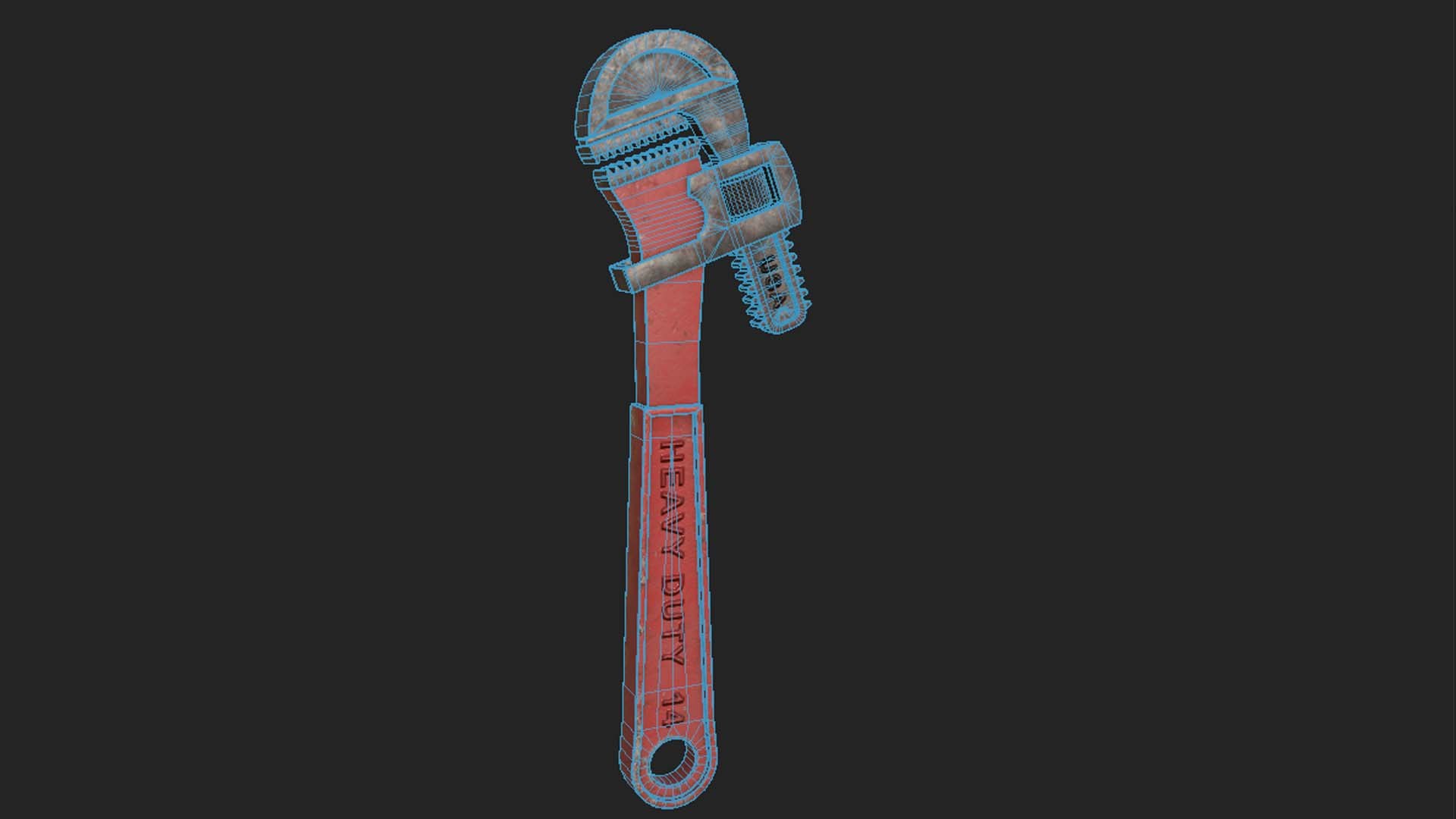 3D Pipe Wrench Model - TurboSquid 2211569