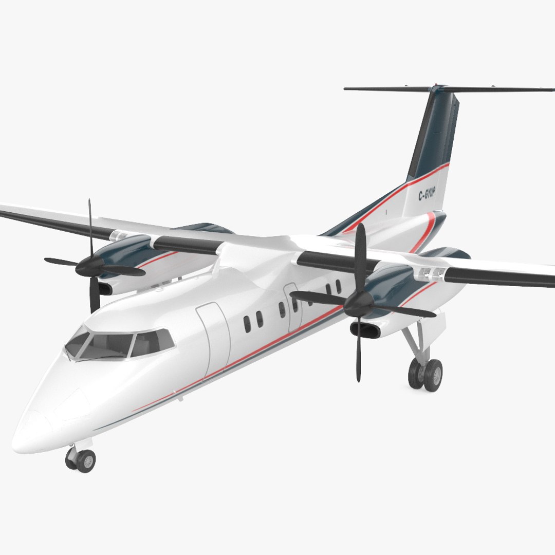 modelo 3d De Havilland Canadá DHC-8-200 - TurboSquid 2144239