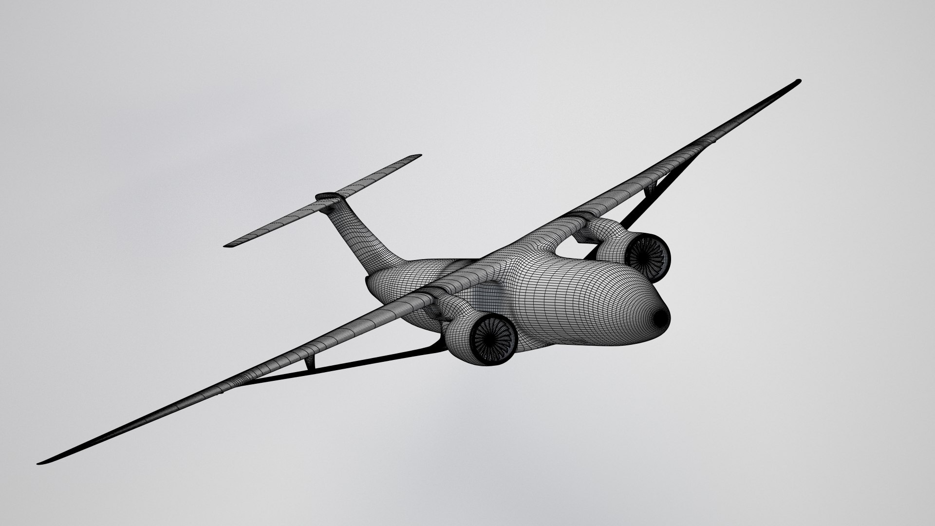 Boeing NASA X-66A experimental airplane model - TurboSquid 2107459