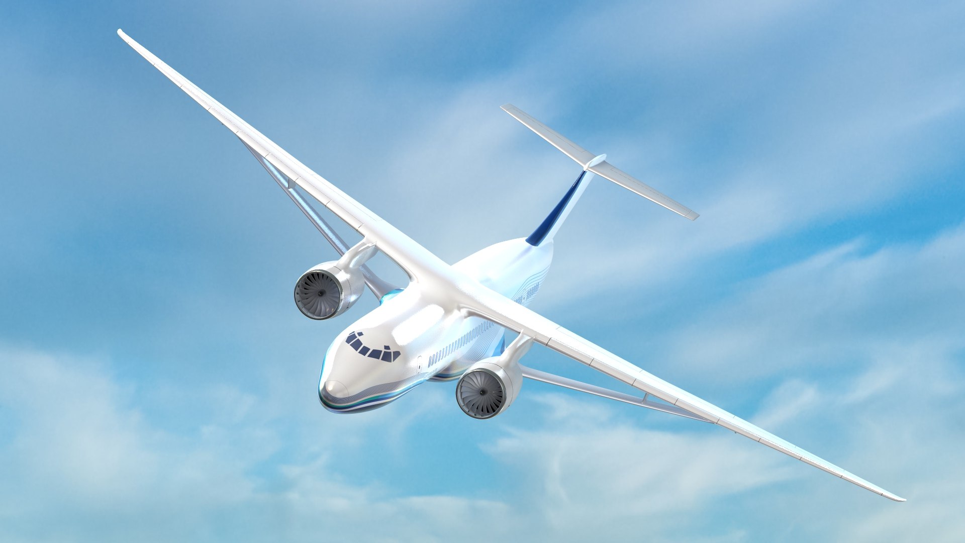 Boeing NASA X-66A experimental airplane model - TurboSquid 2107459