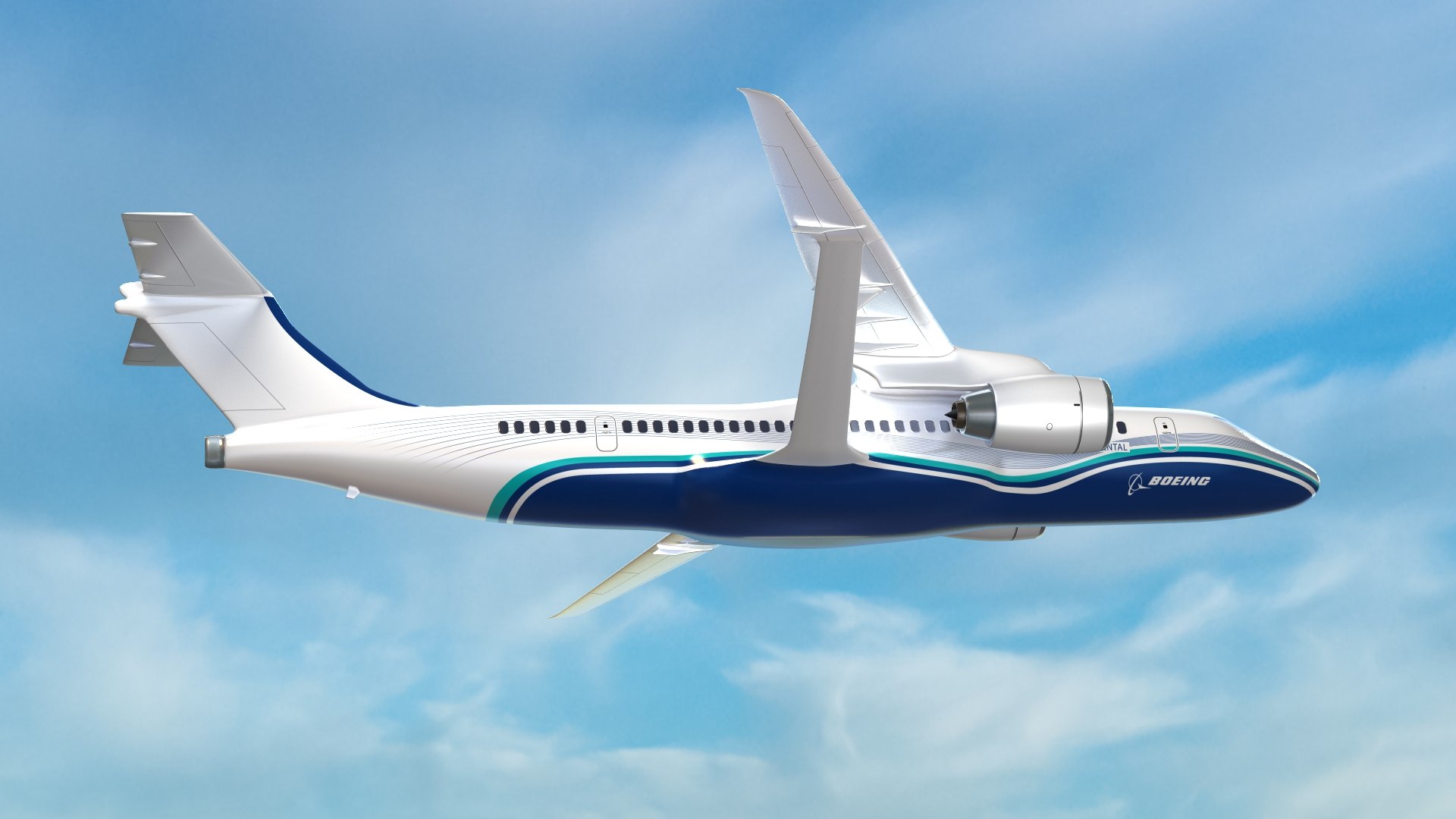 Boeing NASA X-66A Experimental Airplane Model - TurboSquid 2107459