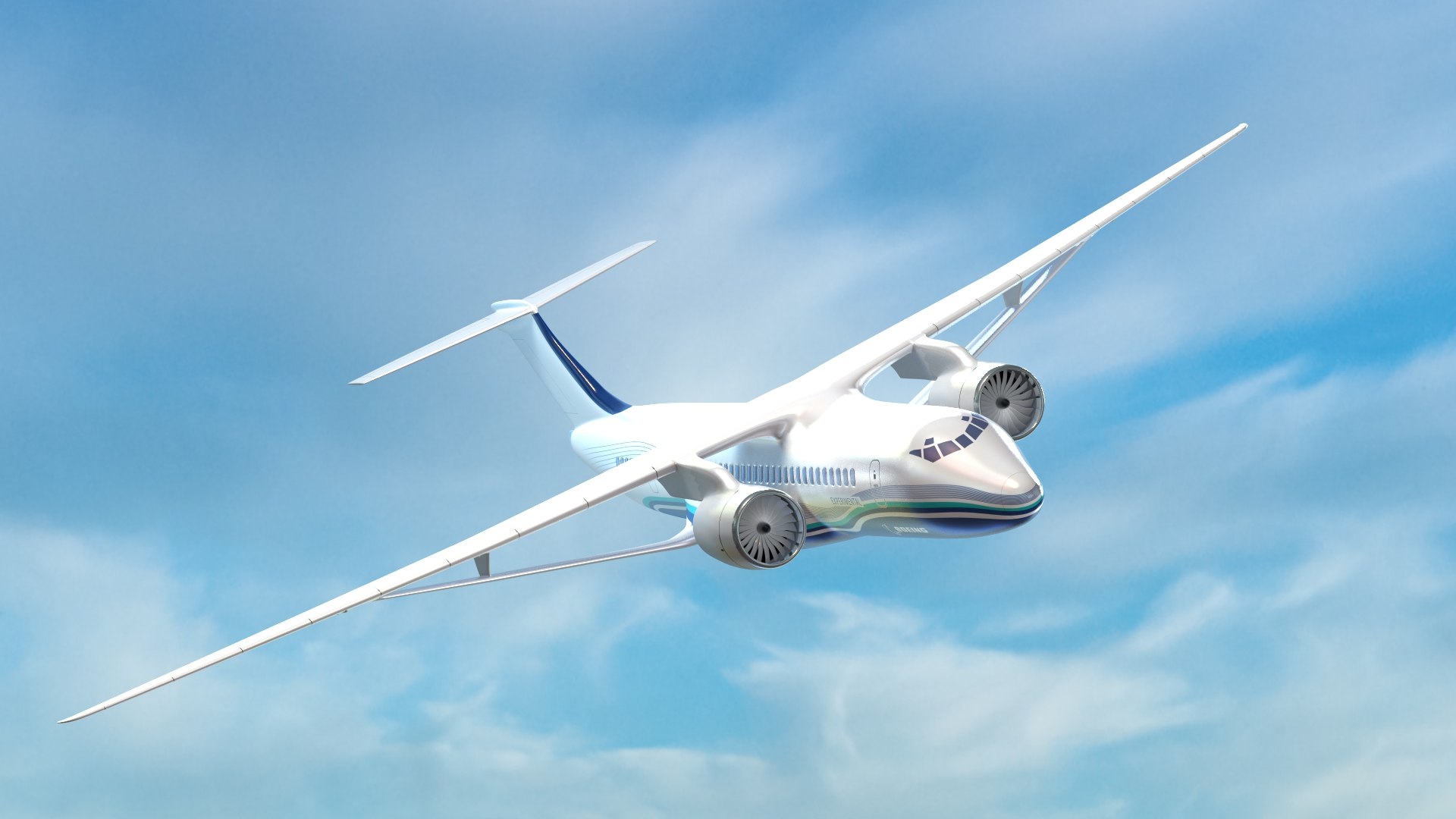 Boeing NASA X-66A Experimental Airplane Model - TurboSquid 2107459