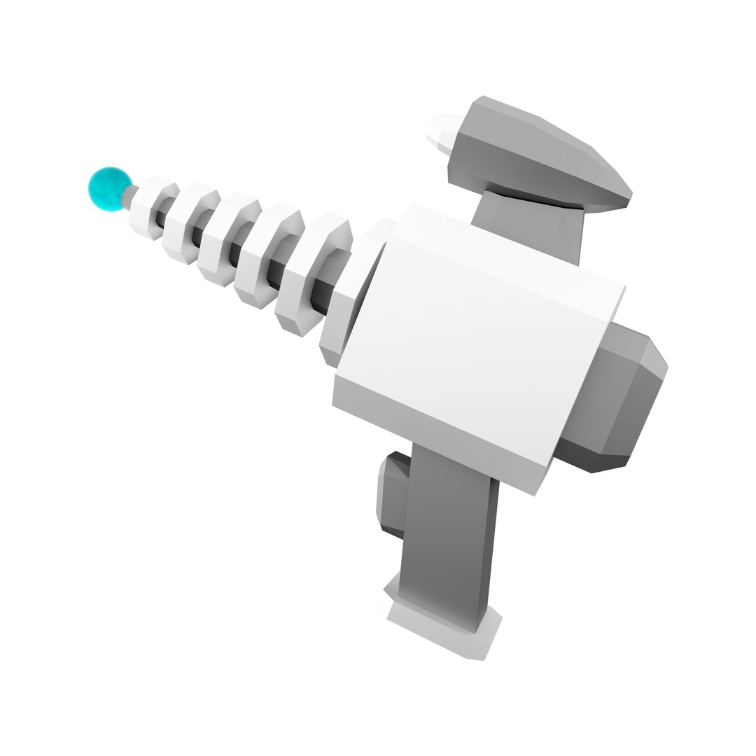 3D Model 3d Science Fiction Blaster Icon - TurboSquid 2046508