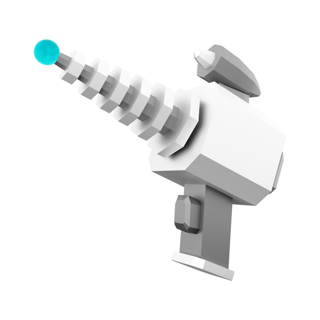 3D Model 3d Science Fiction Blaster Icon - TurboSquid 2046508
