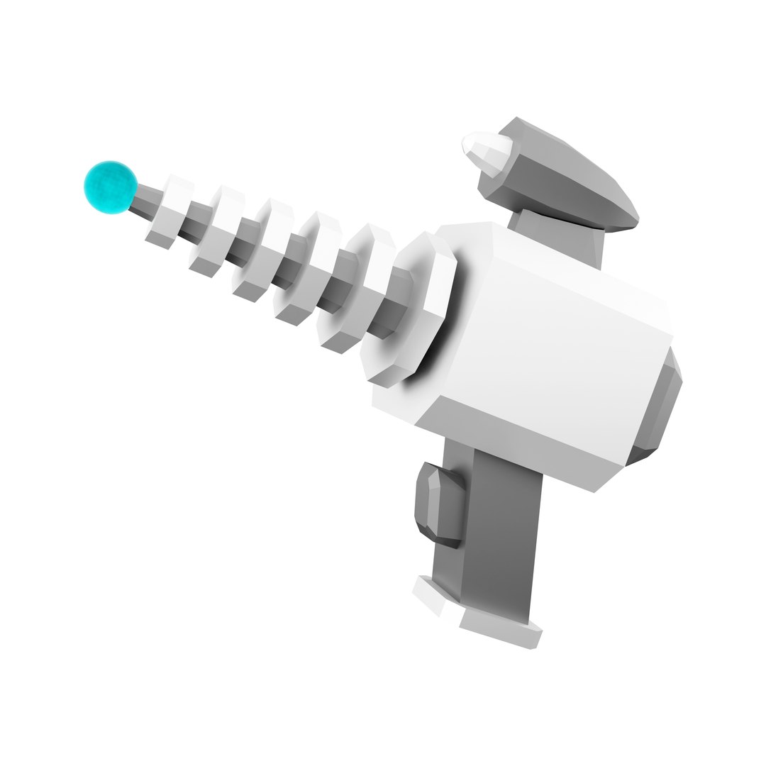 3D Model 3d Science Fiction Blaster Icon - TurboSquid 2046508