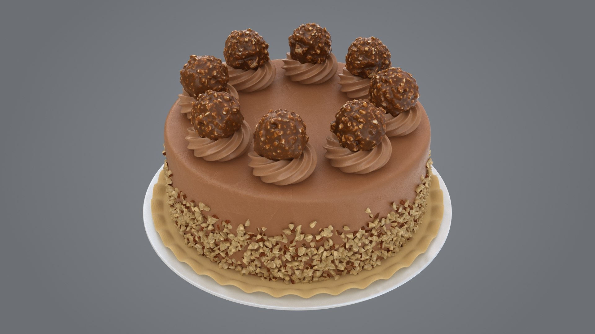 3D Ferrero Rocher Cake Collection - TurboSquid 2045554