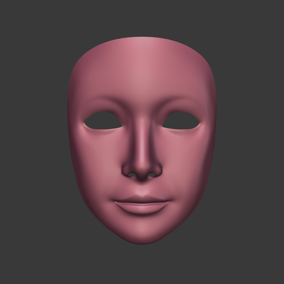 Neutral Mask 3D Model - TurboSquid 1547594